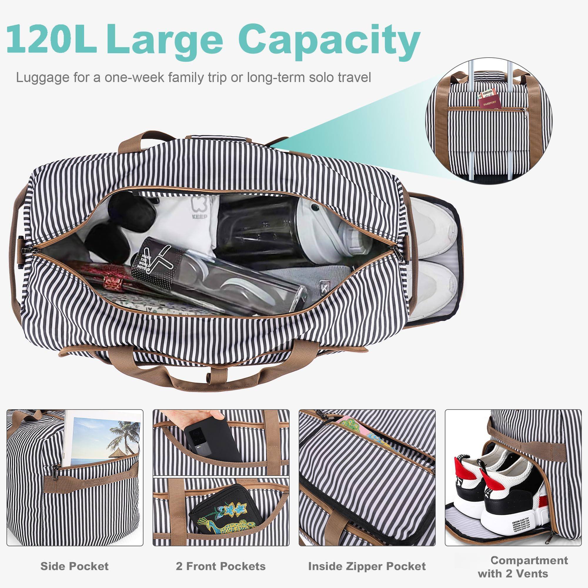 Paradigms Interiors Duffle Bag For Travel Large Foldable Waterproof ...