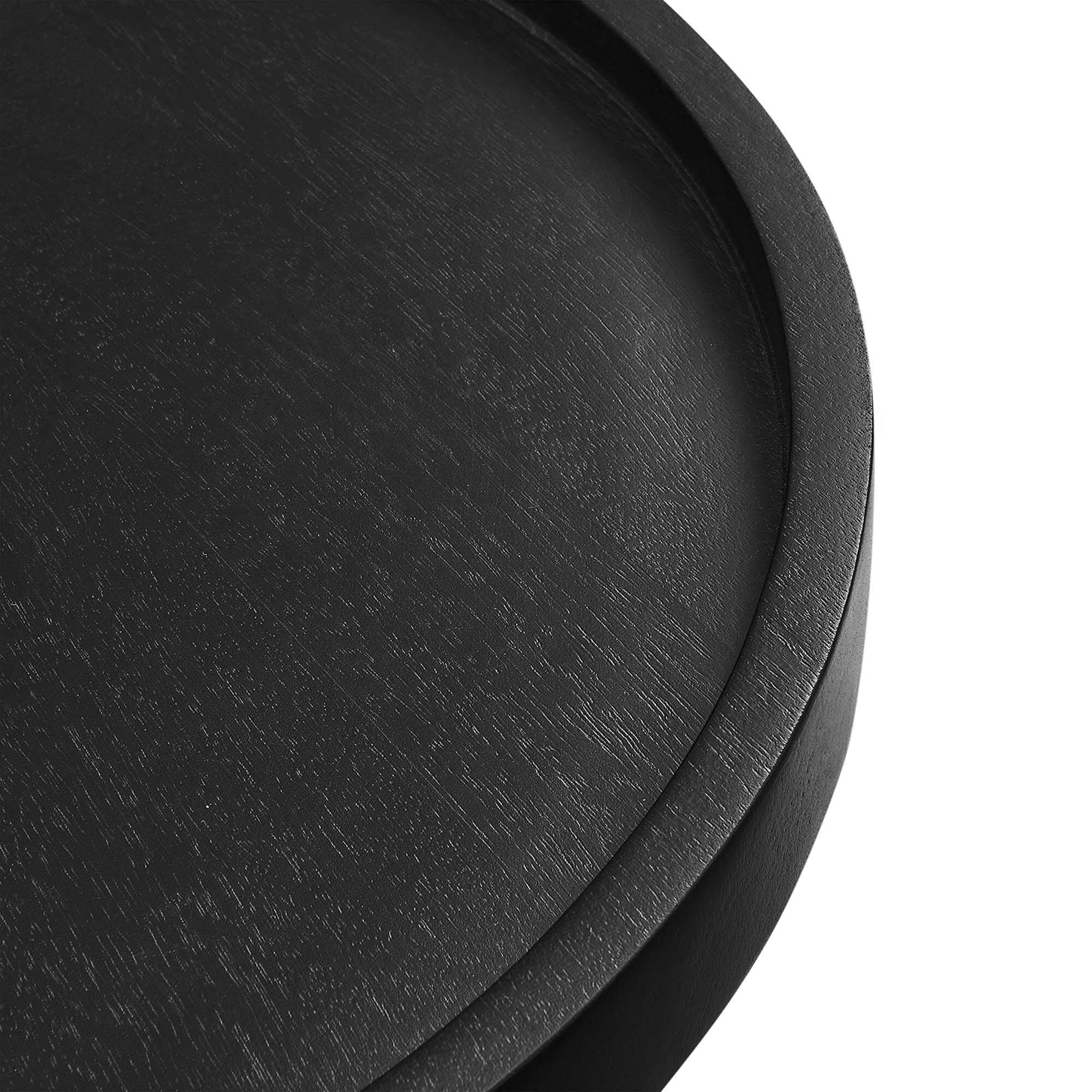 Chiro Round Wood Side Table by Modway Black EEI-6830-BLK - Best Buy