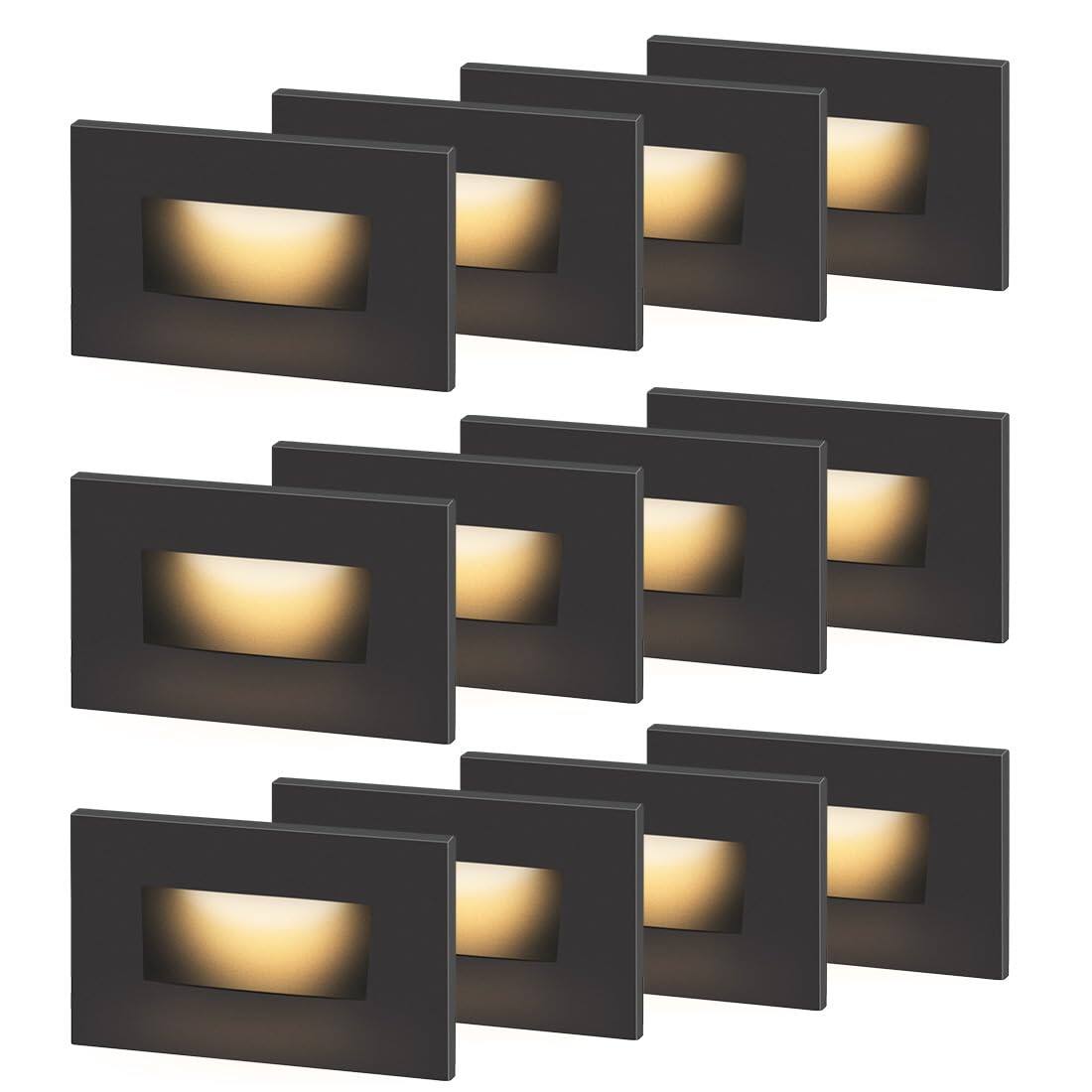 METALTON Dimmable Led Step Lights Selectable 3 175lm Indoor Outdoor ...