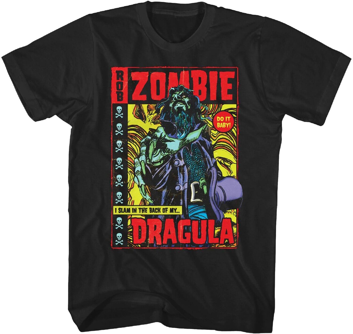 PopMarket Rob Zombie Rob Zombie Dragula Illustration T Shirt XL Black ...