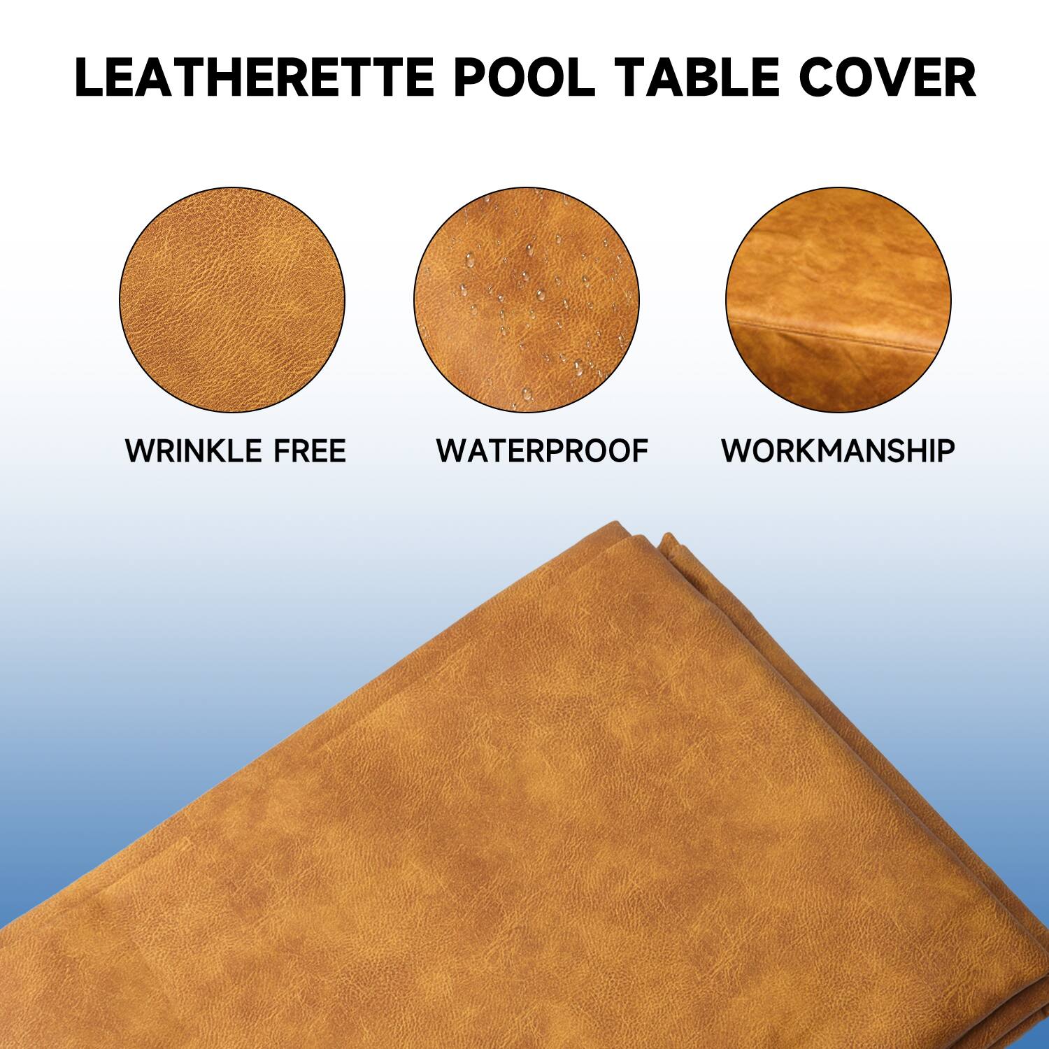 GSE Games & Sports Expert 9' Heavy Duty Leatherette Pool Table Covers ...
