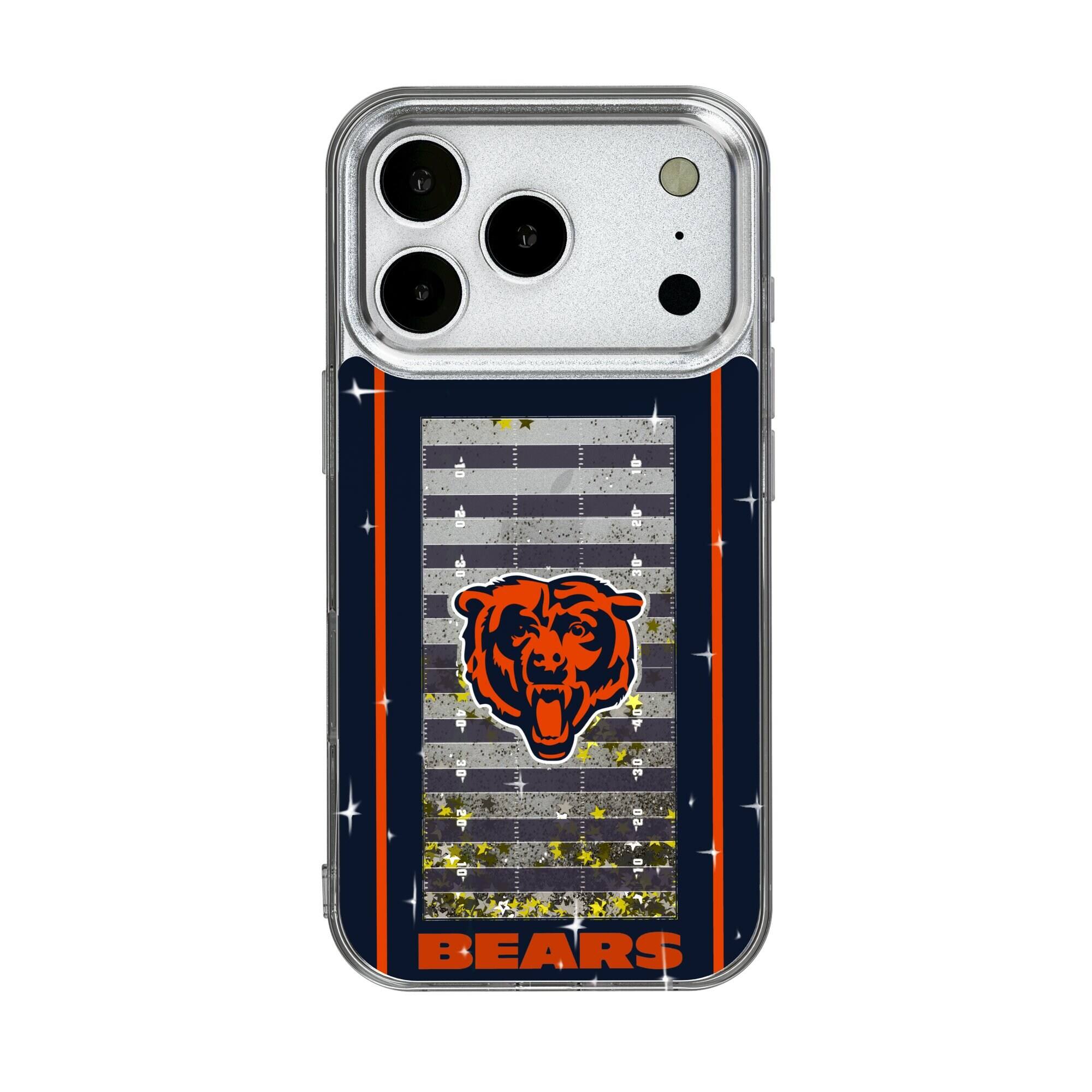 Keyscaper NFL Chicago Bears iPhone Field Design Glitter Case 16 Pro Max ...