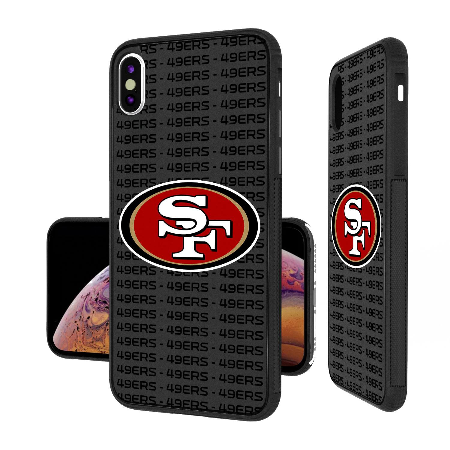 Keyscaper NFL San Francisco 49ers iPhone Text Backdrop Design Bump Case ...