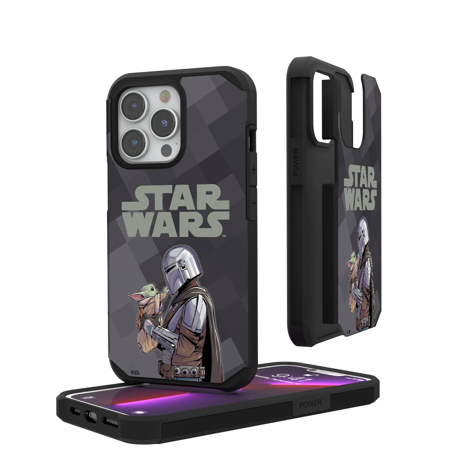 Keyscaper Star Wars: The Mandalorian Color Block Rugged Phone Case ...