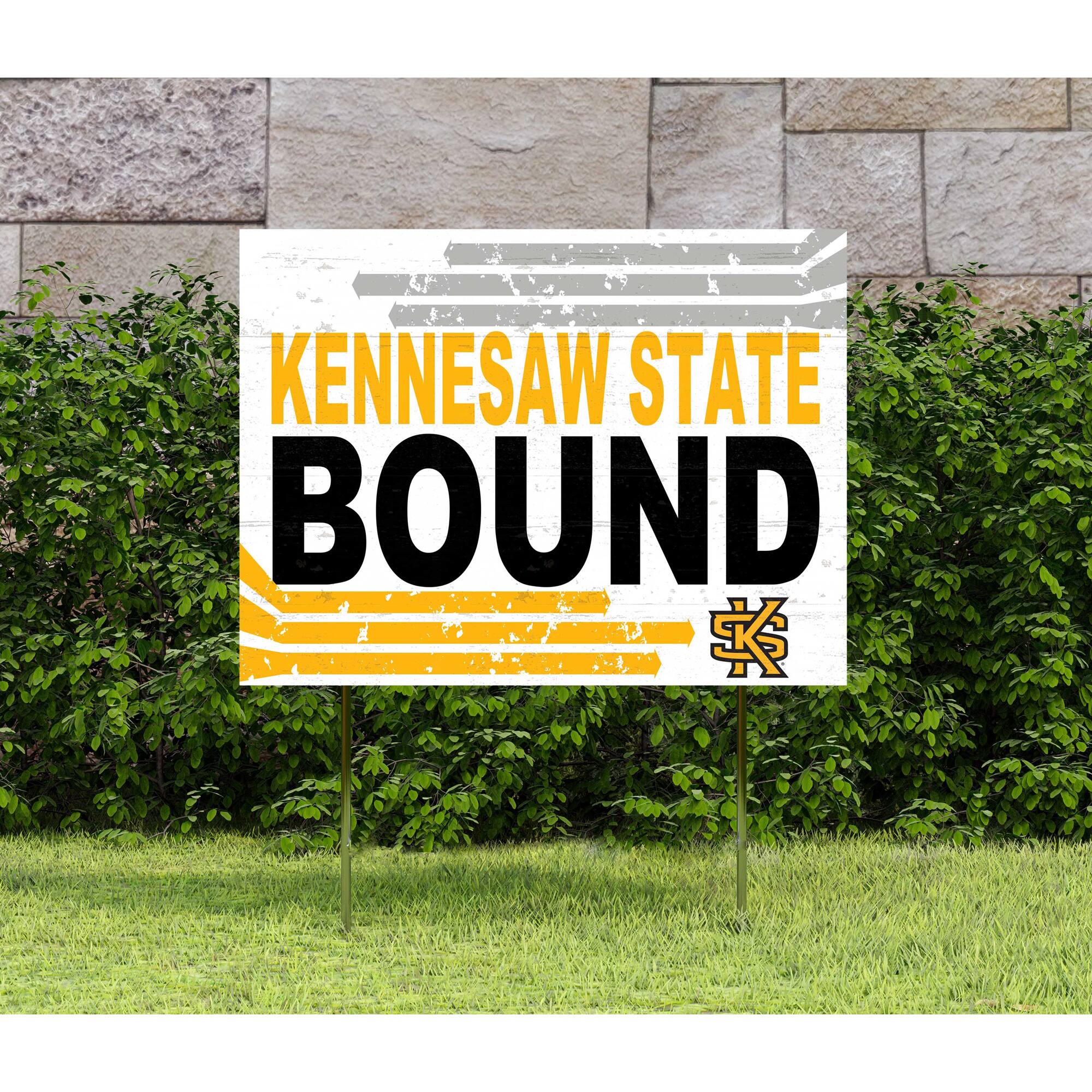 Jardine Kennesaw State Owls 18'' x 24'' Bound Yard Sign White 5201276 ...