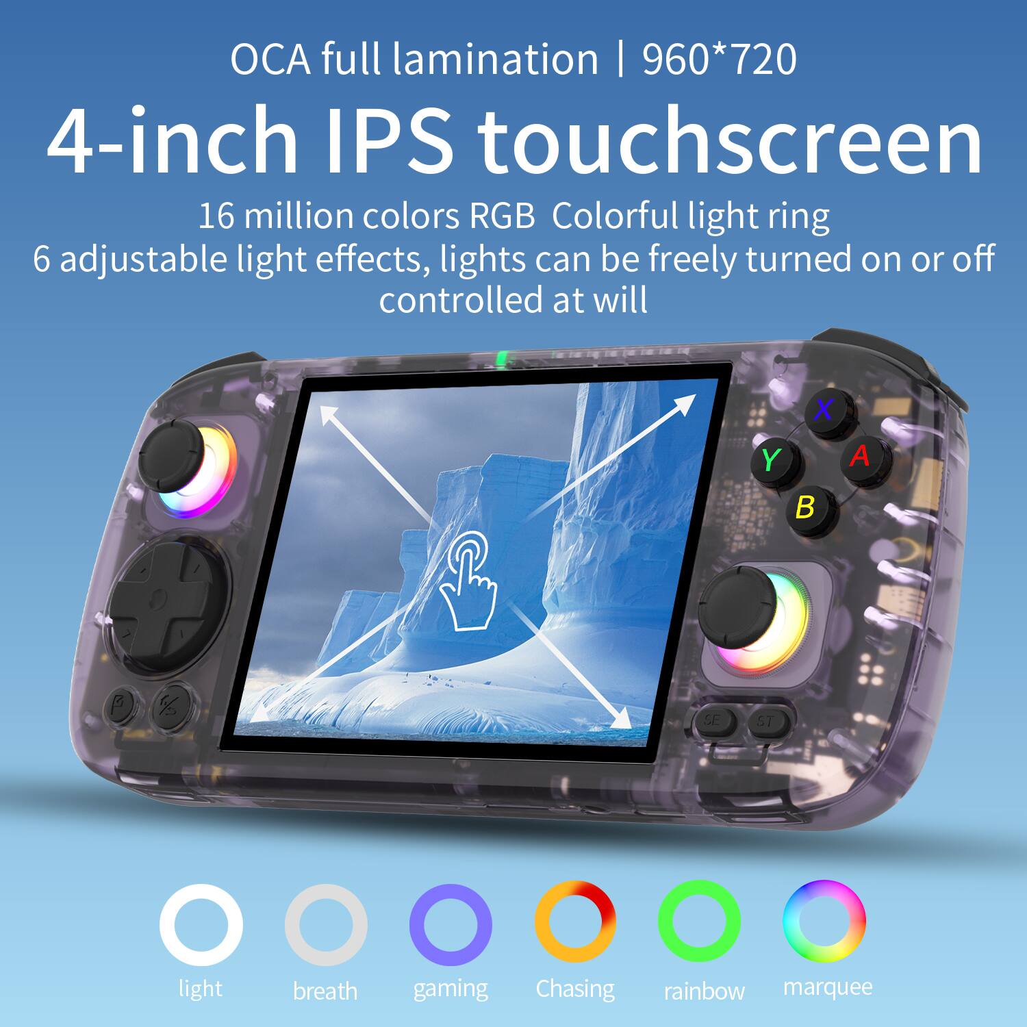 Anbernic RG406H 4" IPS Touchscreen Retro Gaming Handheld Android 13 ...