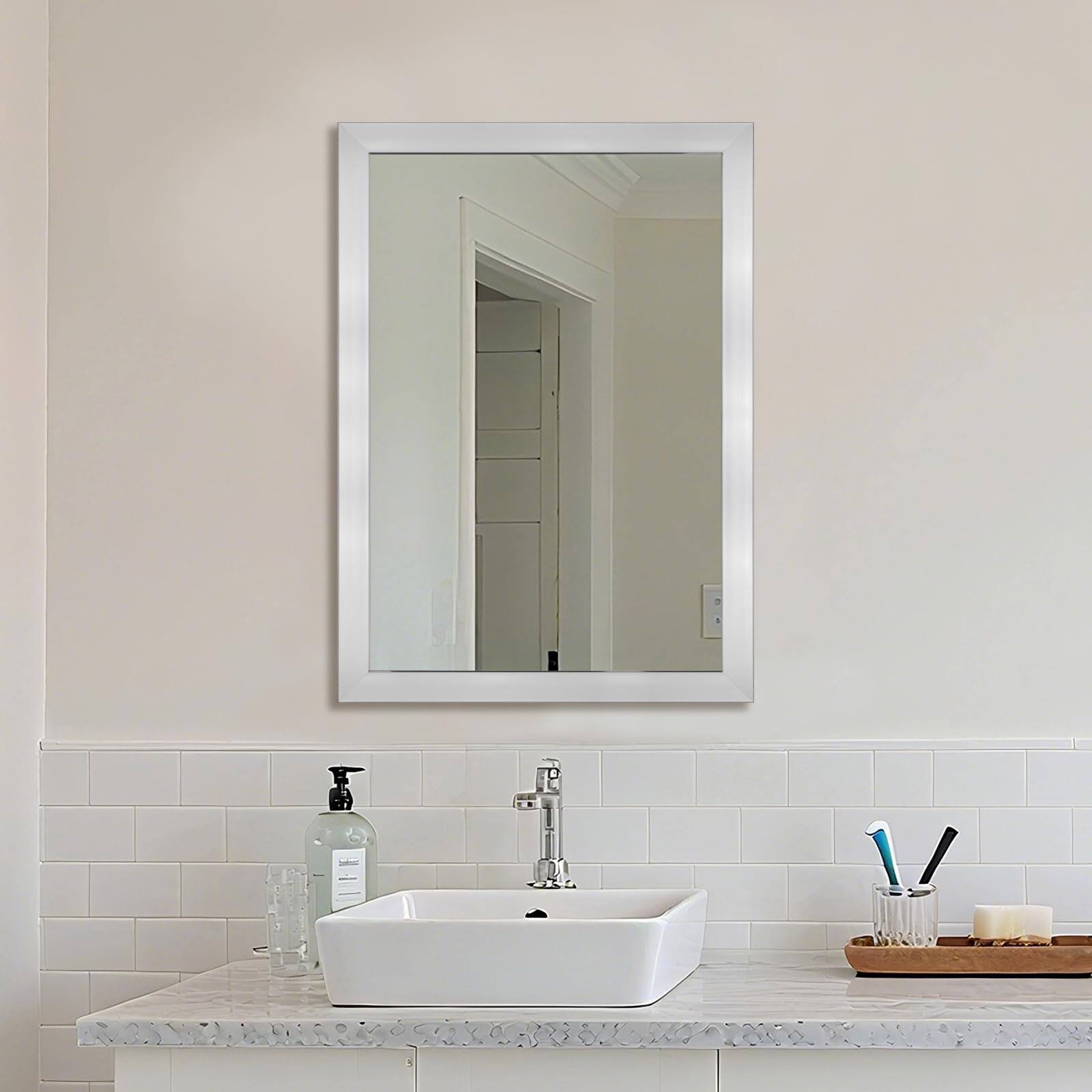 TECH SAFARI Rectangular Wall Mirror For Bathroom Bedroom Entryway ...