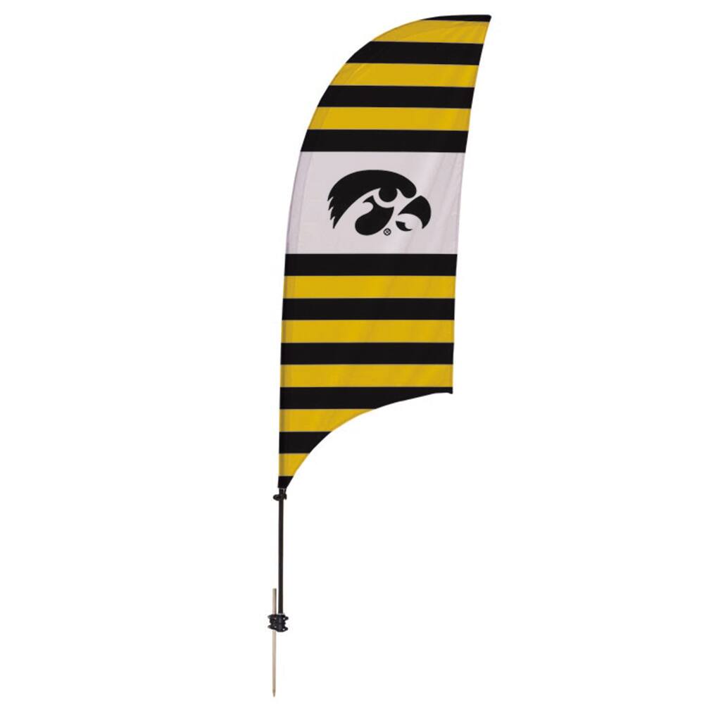 Victory Corps Iowa Hawkeyes 7.5' Stripe Razor Feather Stake Flag ...