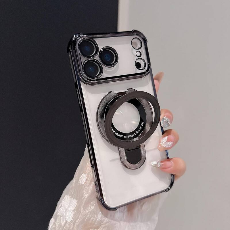 RISOKEYS Compatible with iPhone17AIR Case for Metal Ring Kickstand ...