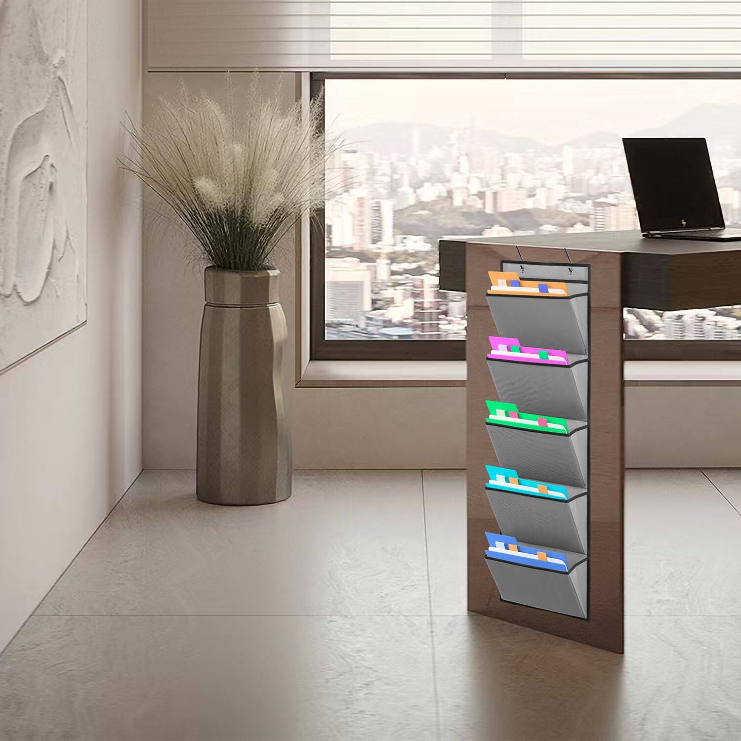 Dapper Styles 2 Over The Door File Organizer To School Hanging Holder Classroom Office ...