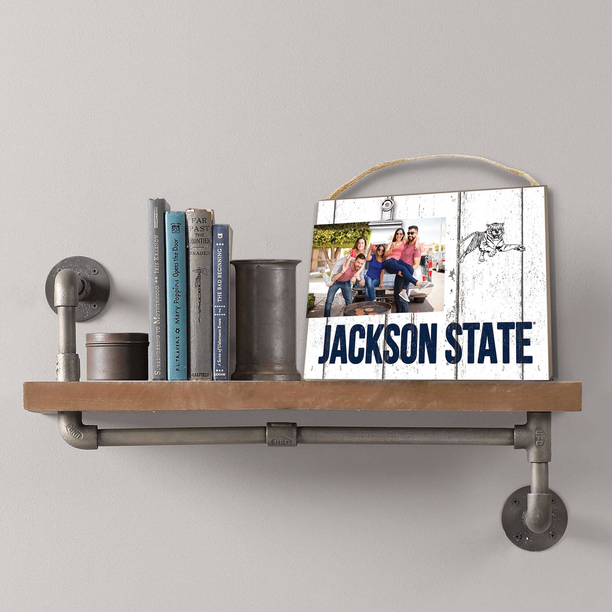 Jardine Jackson State Tigers 8'' x 10'' Weathered Clip It Frame White ...