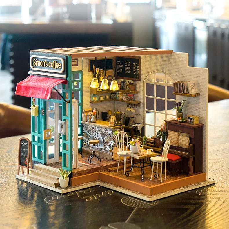 3D Puzzle DIY 3D House Puzzle Simon's Coffee Shop 203pcs DG109 - Best Buy