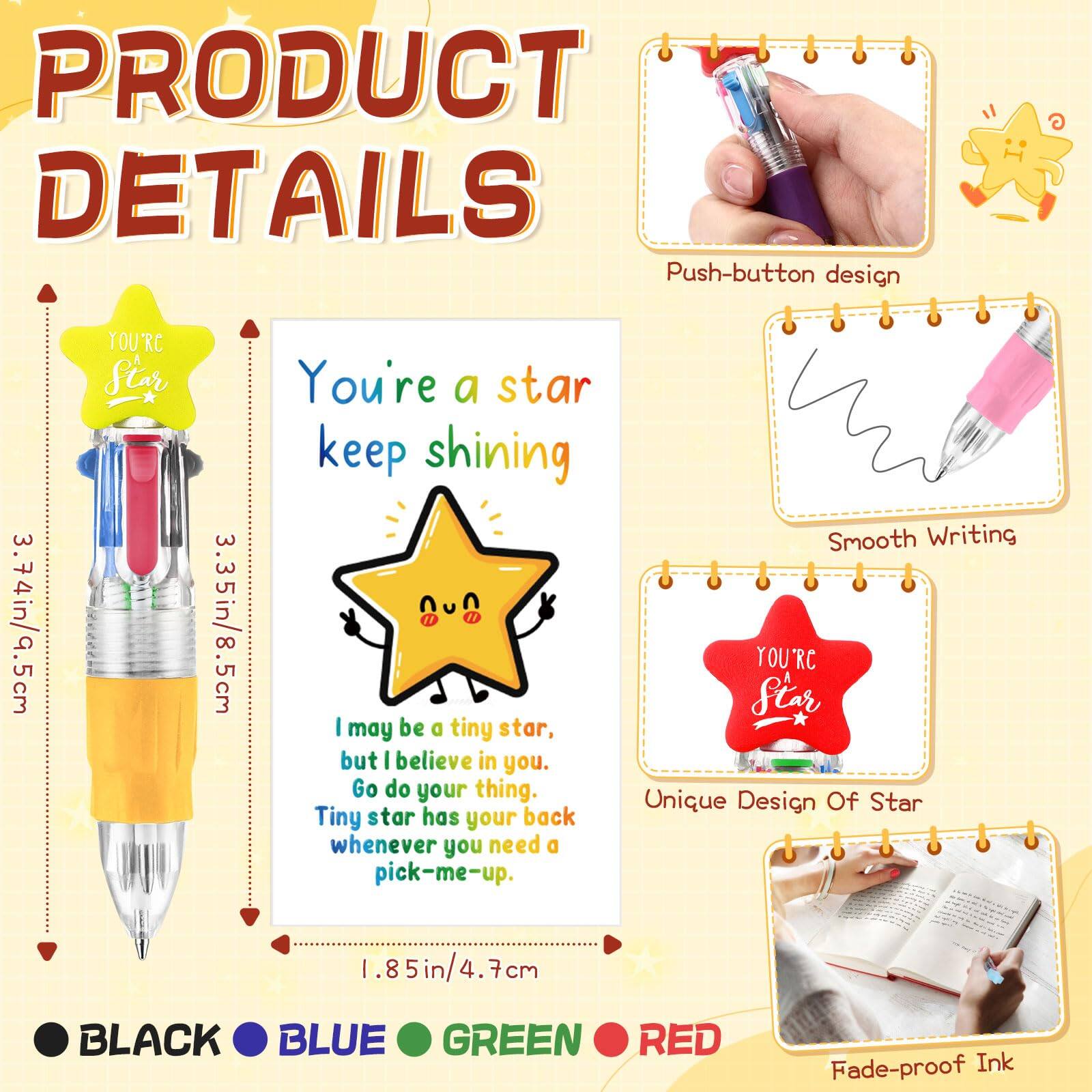 Paradigms Interiors Star Pens Gifts Bulk You're A Multicolor Ballpoint ...