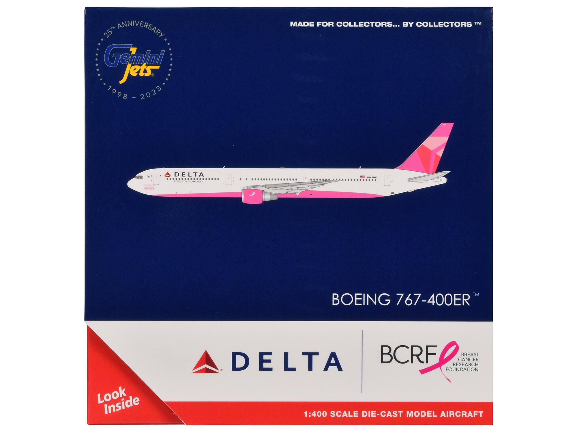 GeminiJets Boeing 767 400ER Commercial Aircraft Delta Air Lines Breast ...