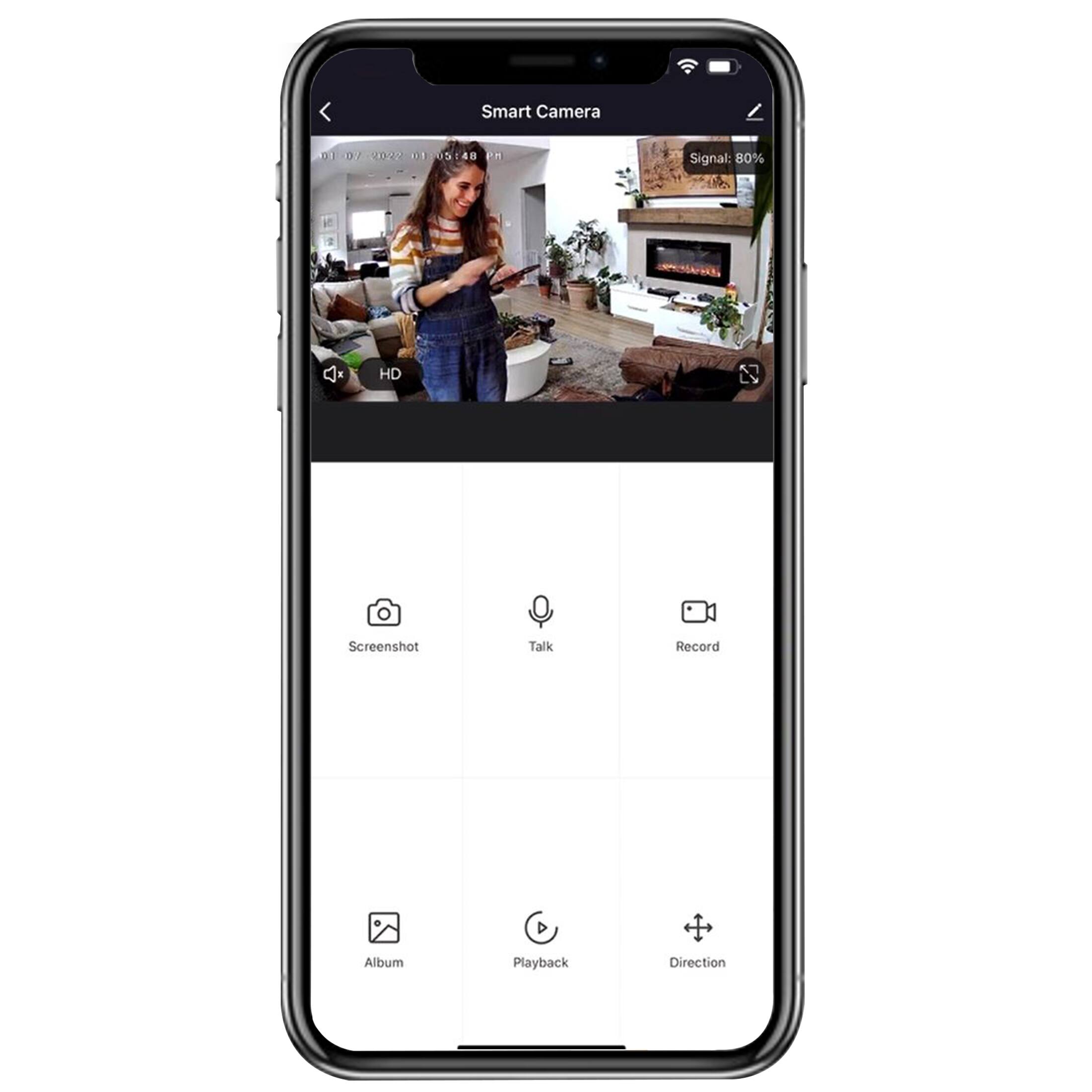 Best Buy: FEIT ELECTRIC Indoor Pan/Tilt Camera with Wi-Fi Gray/Black ...