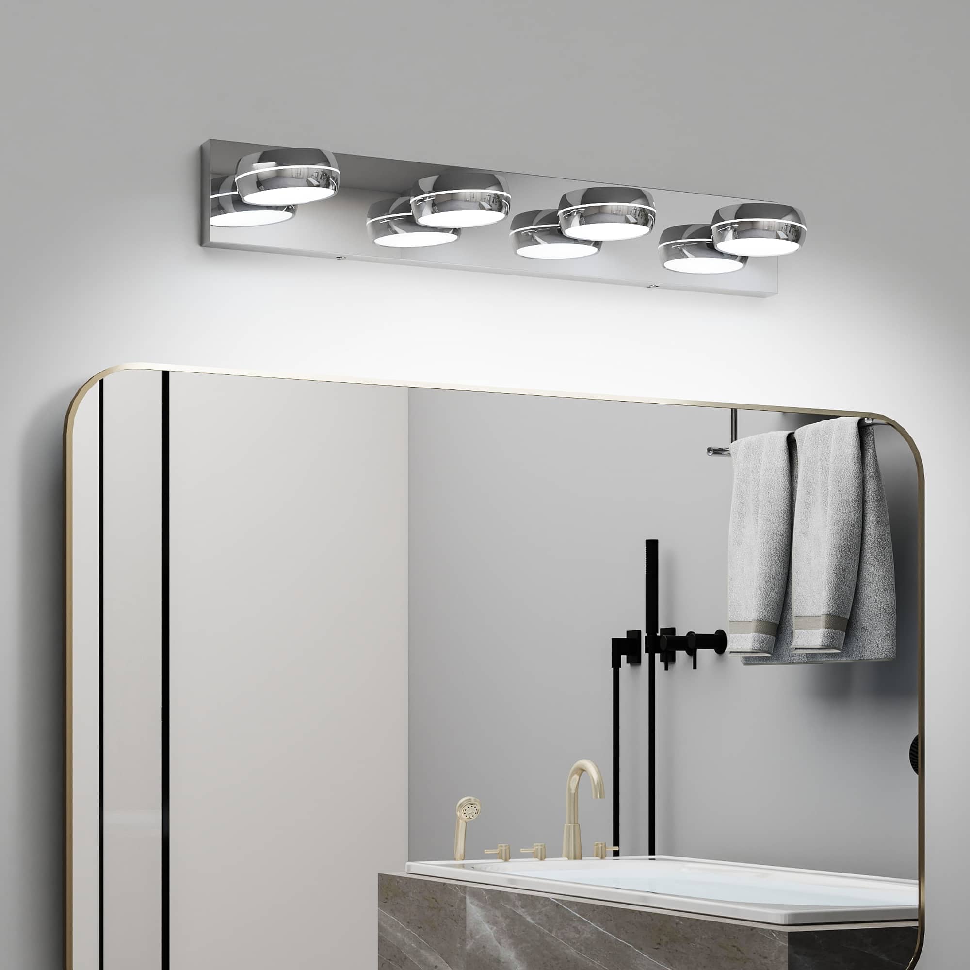 APRILSOUL - LED Vanity Lights 28in Bathroom Lights Fixtures over Mirror ...