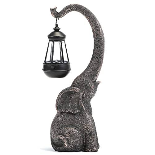 Fabibe Dragon Solar Garden Statue Gothic Outdoor Wall Hanging Decor ...
