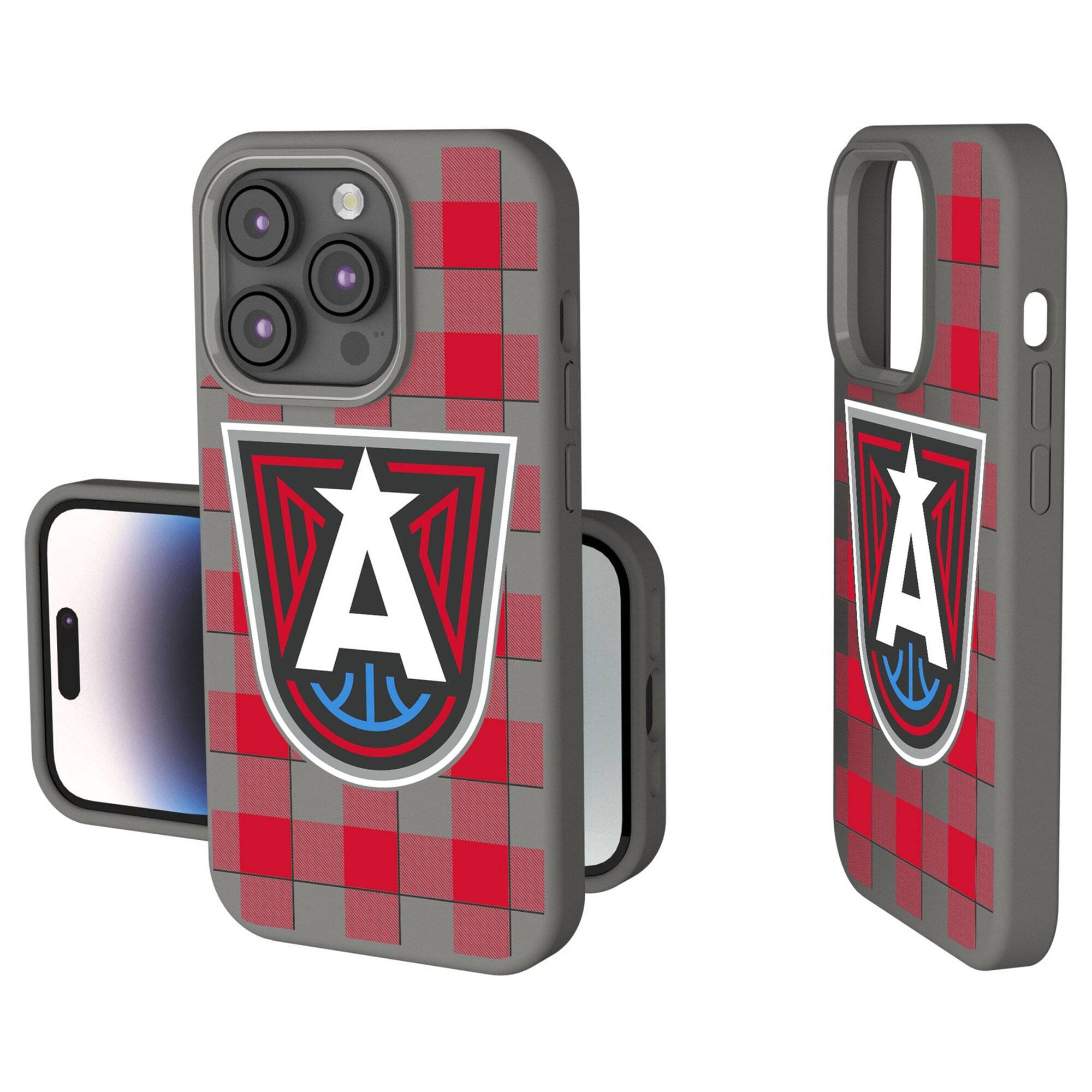Keyscaper WNBA Atlanta Dream Plaid Soft Touch iPhone Case 14 Gray ...