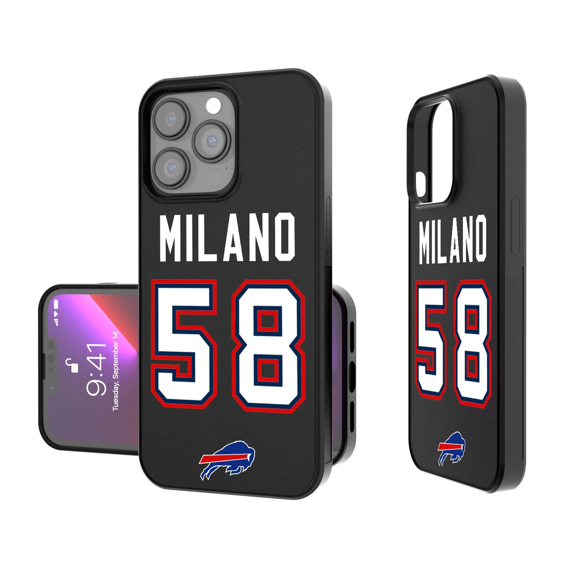 Keyscaper NFL Matt Milano Buffalo Bills iPhone Bump Case 16 Black ...