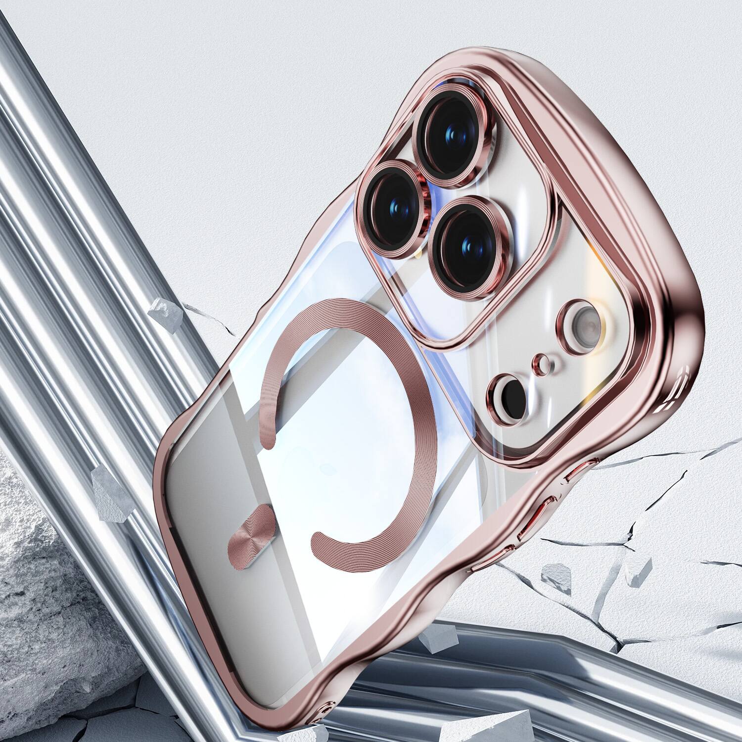 Dteck Magnetic Case For iPhone 17 Pro Max With Built in Lens Protector ...