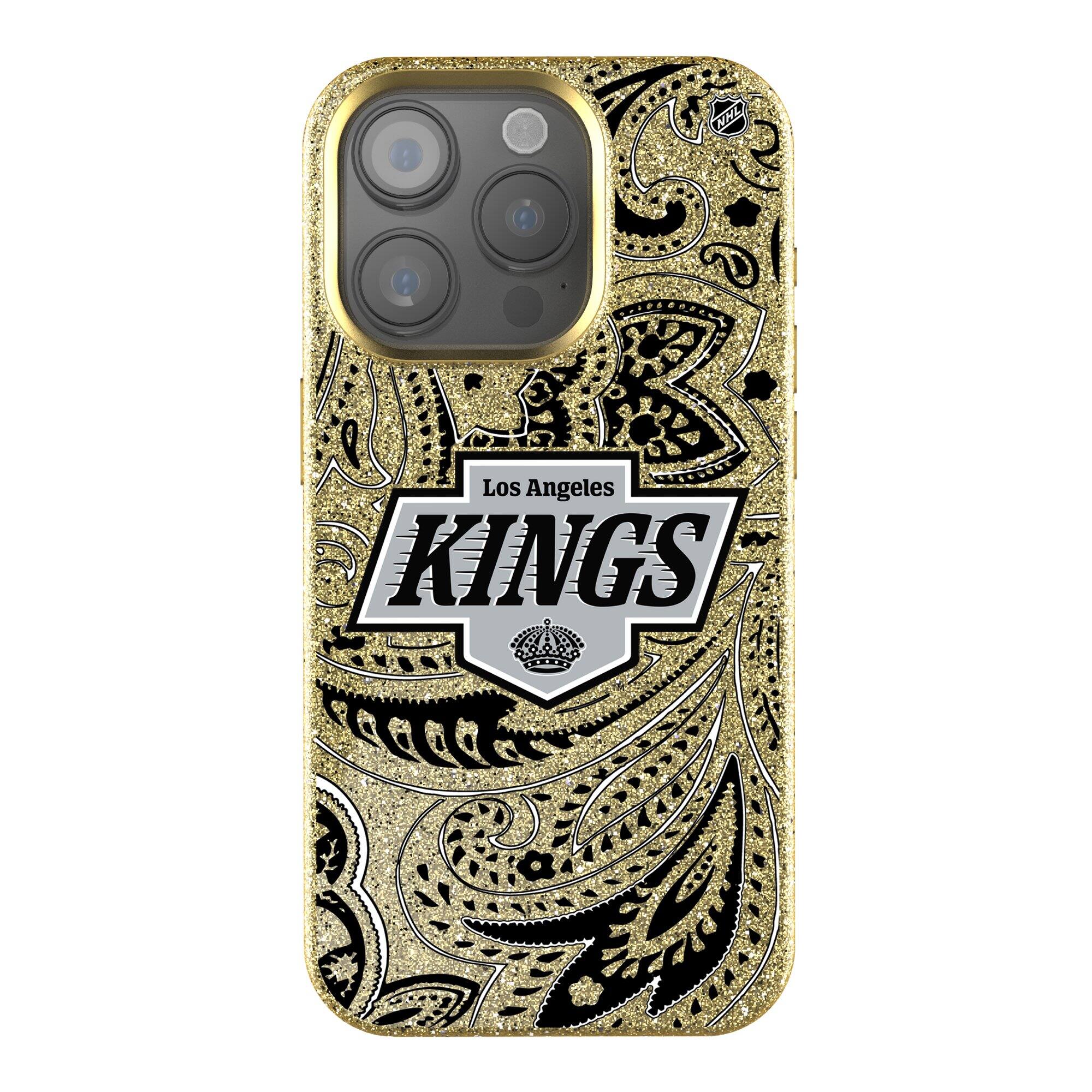 Keyscaper NHL Los Angeles Kings Paisley Bling iPhone Case 16 Gold ...