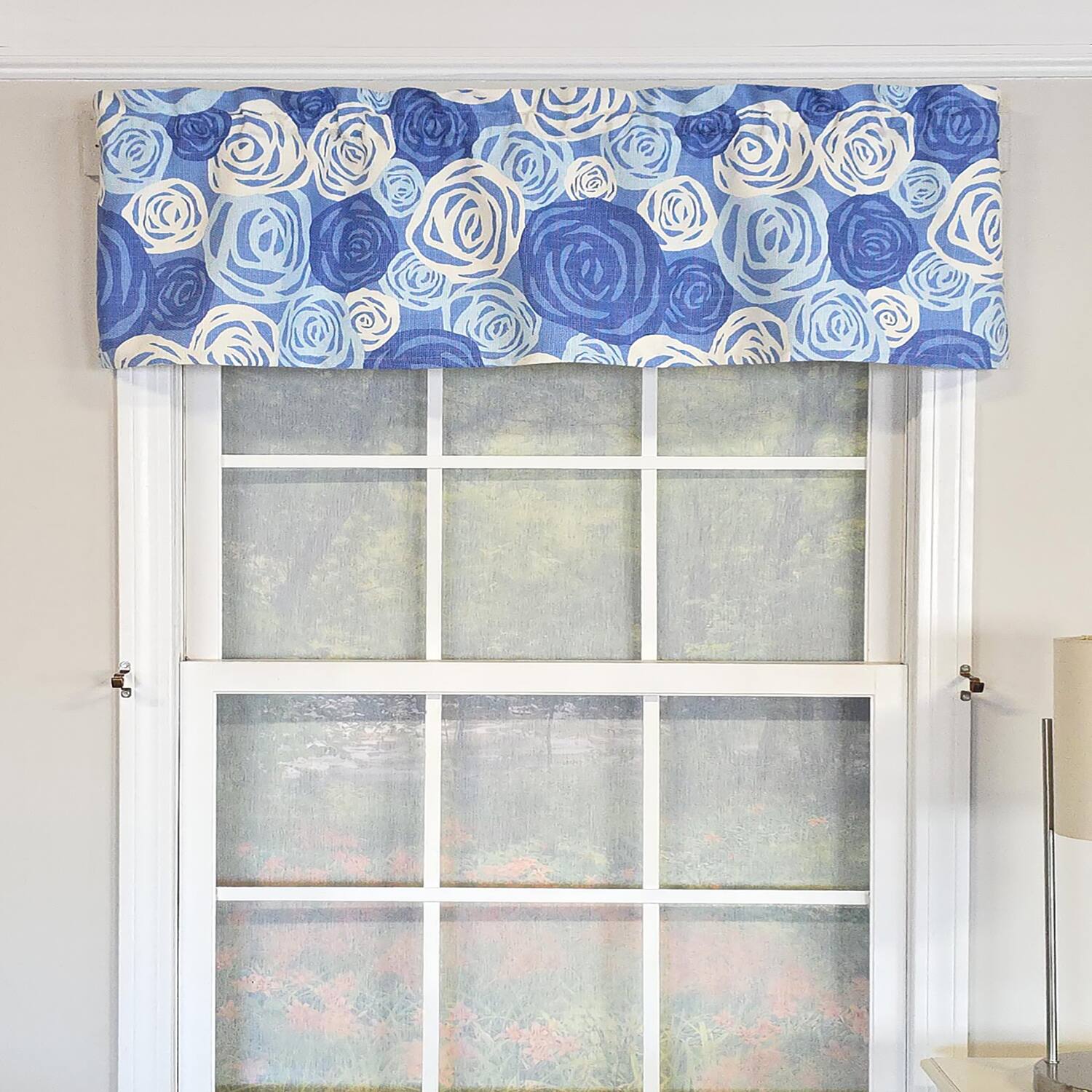 RLF Home 100% Cotton High Quality Rosales Tailored Window Valance with ...