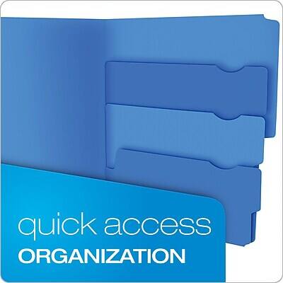 Pendaflex Divide it Up Recycled File Folder, 1/3 Cut Tab, Assorted ...