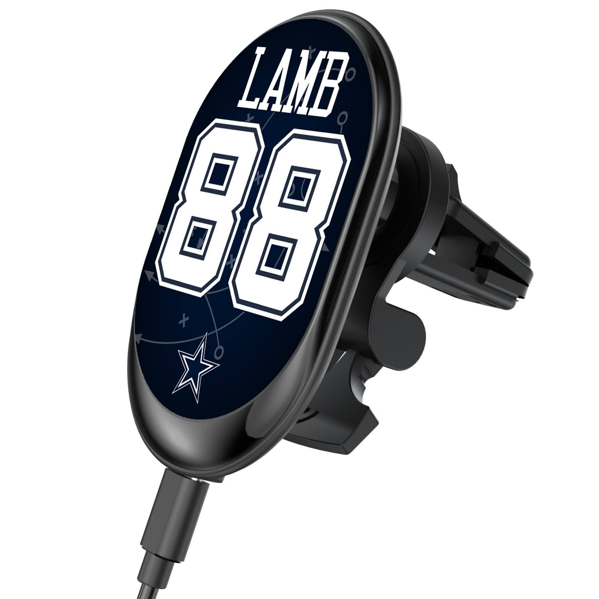 Keyscaper CeeDee Lamb Dallas Cowboys Wireless Magnetic Car Charger ...