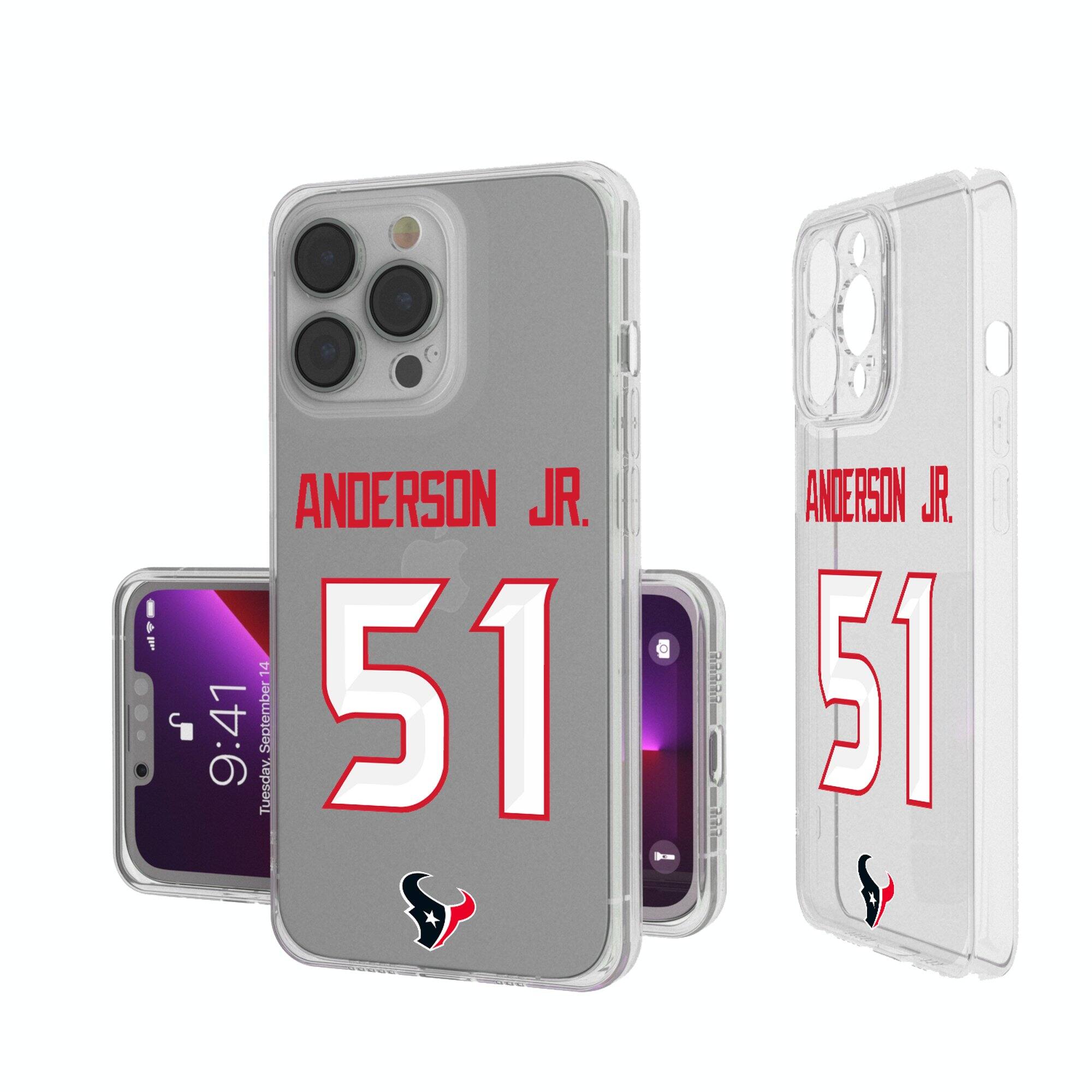 Keyscaper NFL Houston Texans Will Anderson Jr. iPhone Clear Case 16 Pro ...