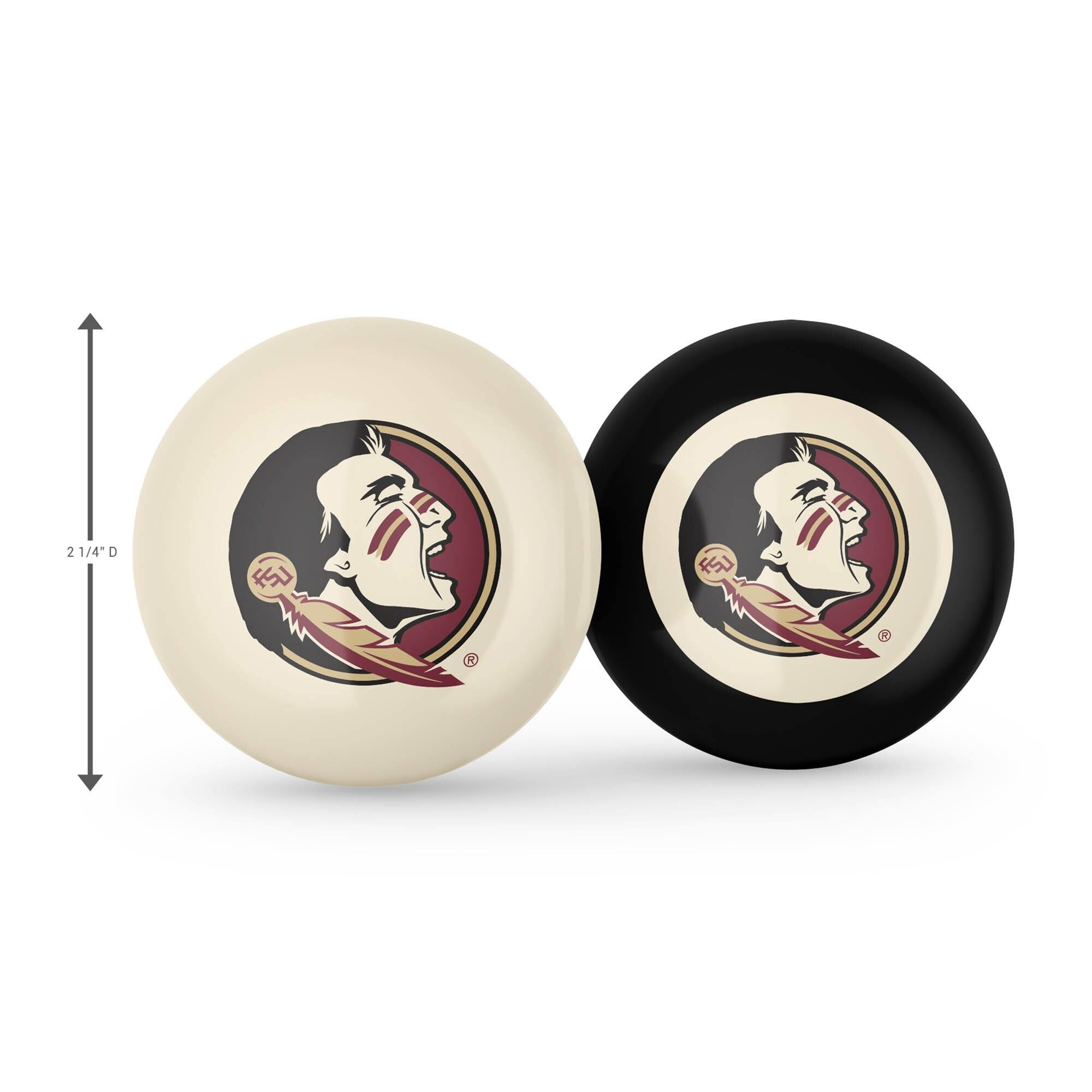 Imperial Florida State Seminoles Logo Cue Ball & 8 Ball Combo Set White ...