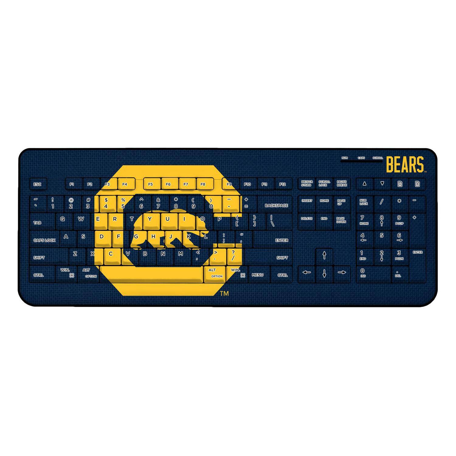 Keyscaper Cal Bears Wireless Keyboard Multicolor 200795503 - Best Buy