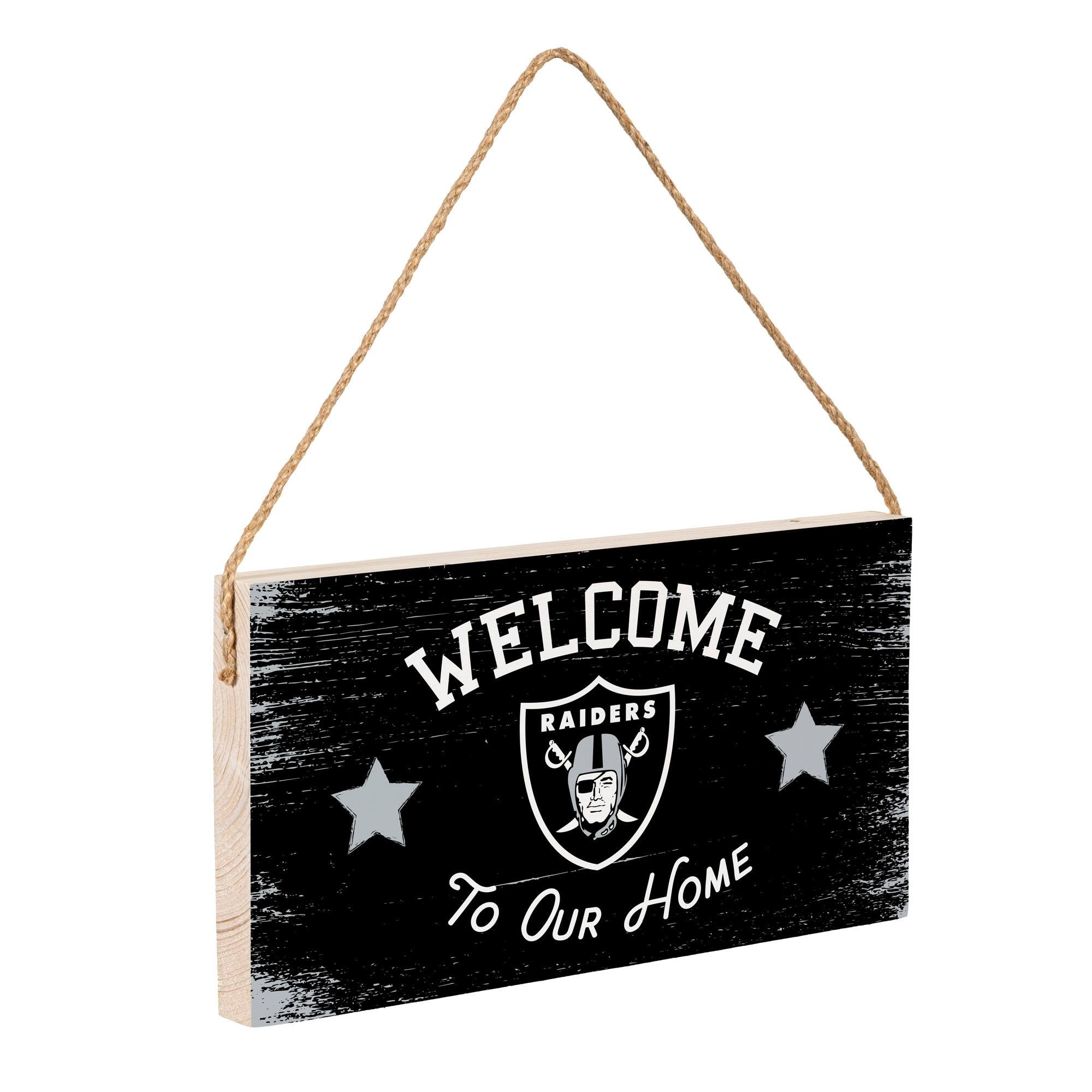 Evergreen Enterprises Las Vegas Raiders 6" x 11" Welcome Home Wood Wall ...