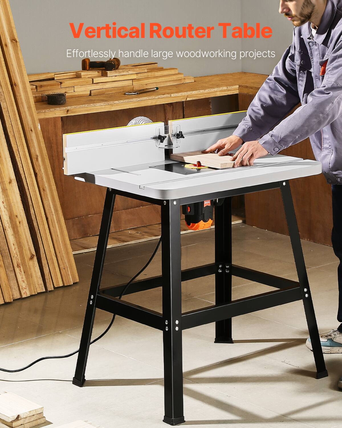 VEVOR Precision Router Table System, 31.5 in x 23.9 in, Routing Table ...