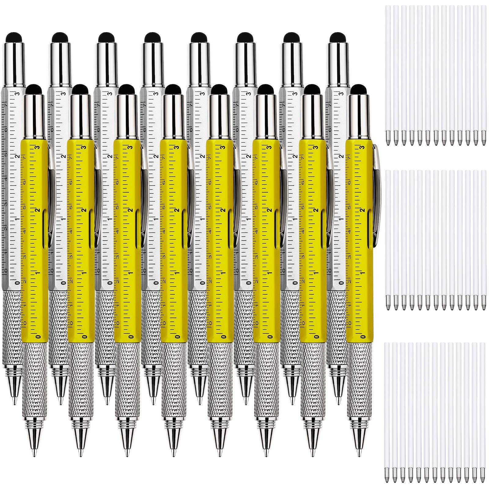 Dapper Styles 4 Multitool Pens 6 In 1 Multi tool Pen Set With Refills ...