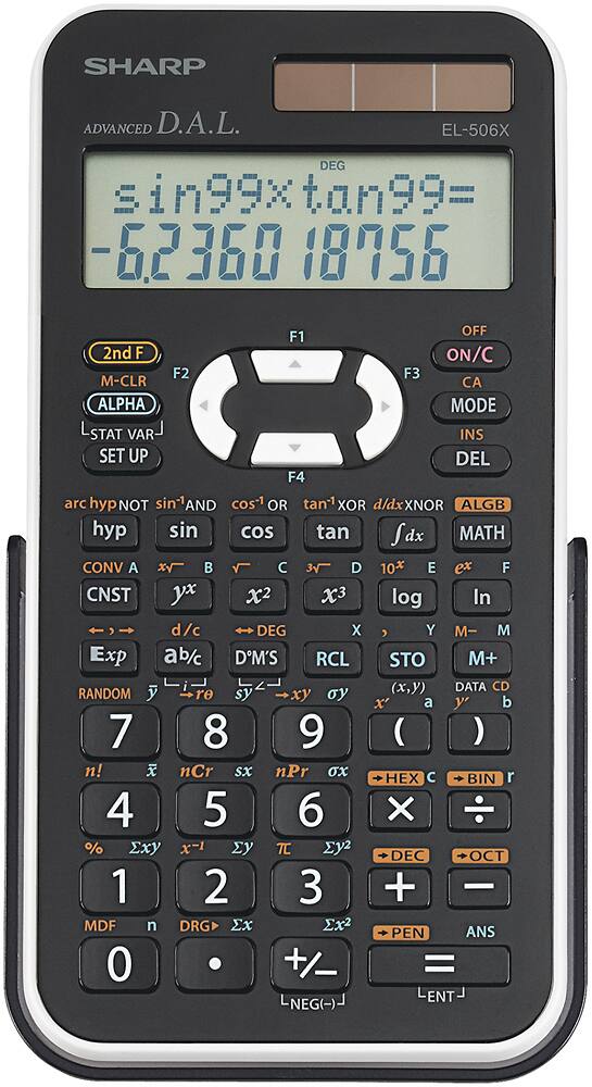 Best Buy: Sharp Scientific Calculator Black/White EL506XBWH