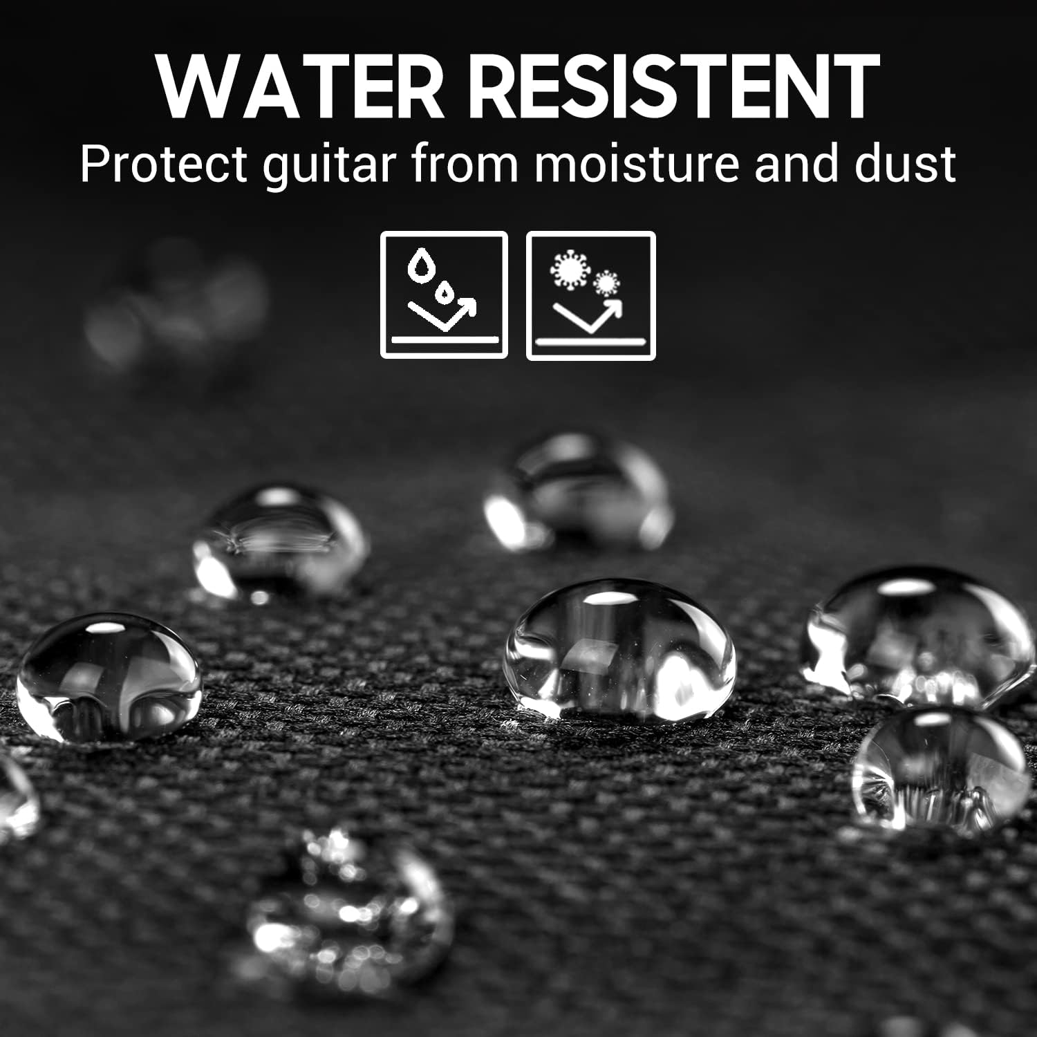 CAHAYA 41 In Acoustic Guitar Bag 0.35 In Thick Padding Water Resistent ...