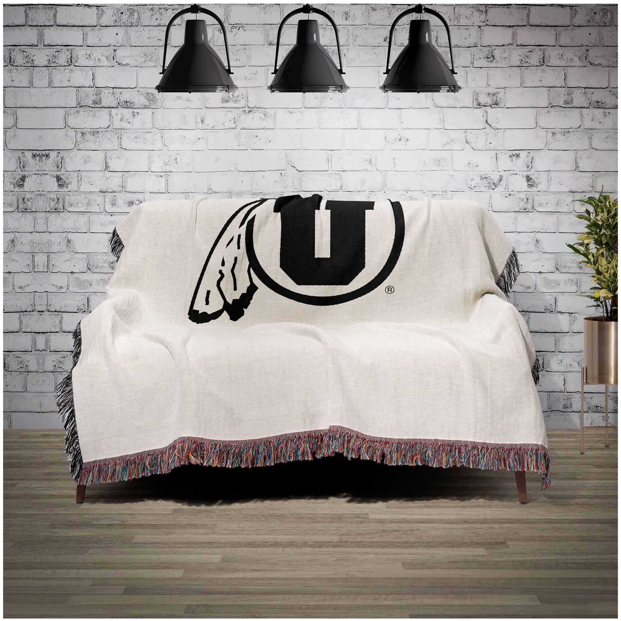 Chad & Jake Utah Utes Woven Blanket White 200797839 - Best Buy