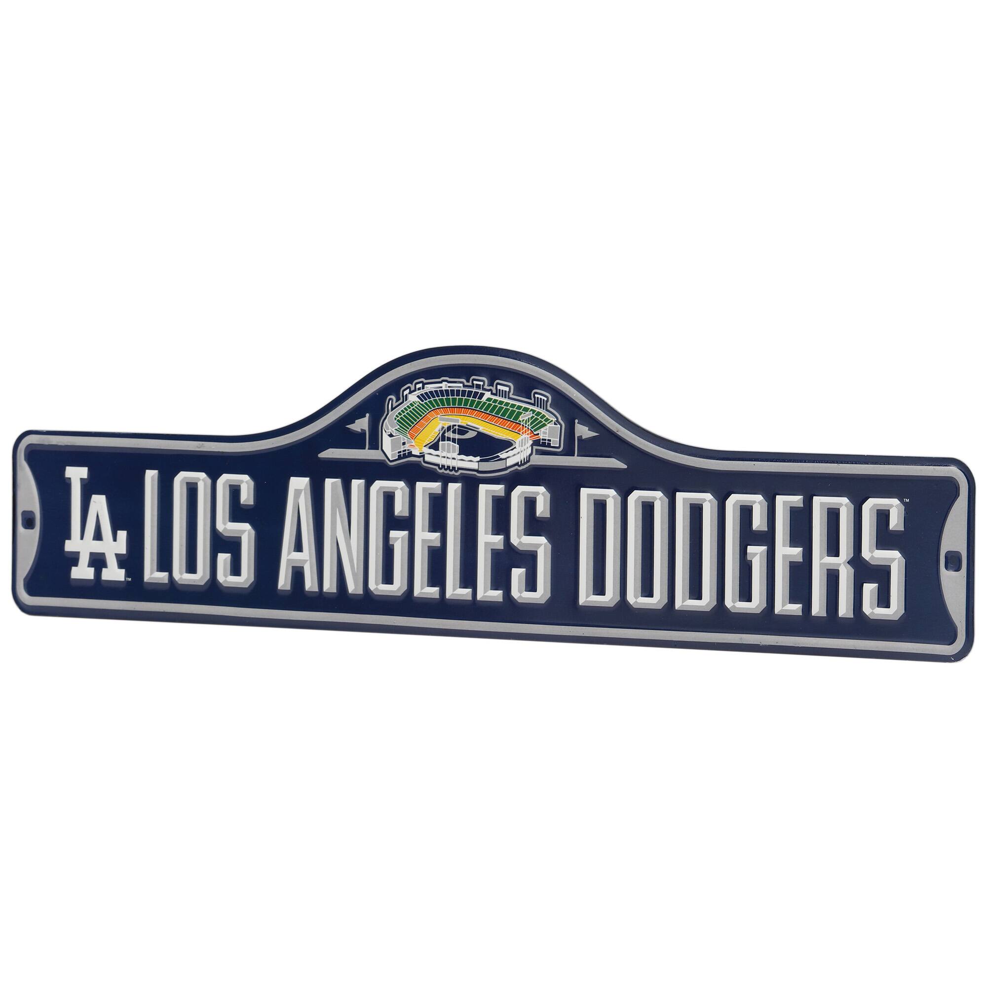 Open Road Brands Los Angeles Dodgers 5'' x 20'' Metal Street Sign ...