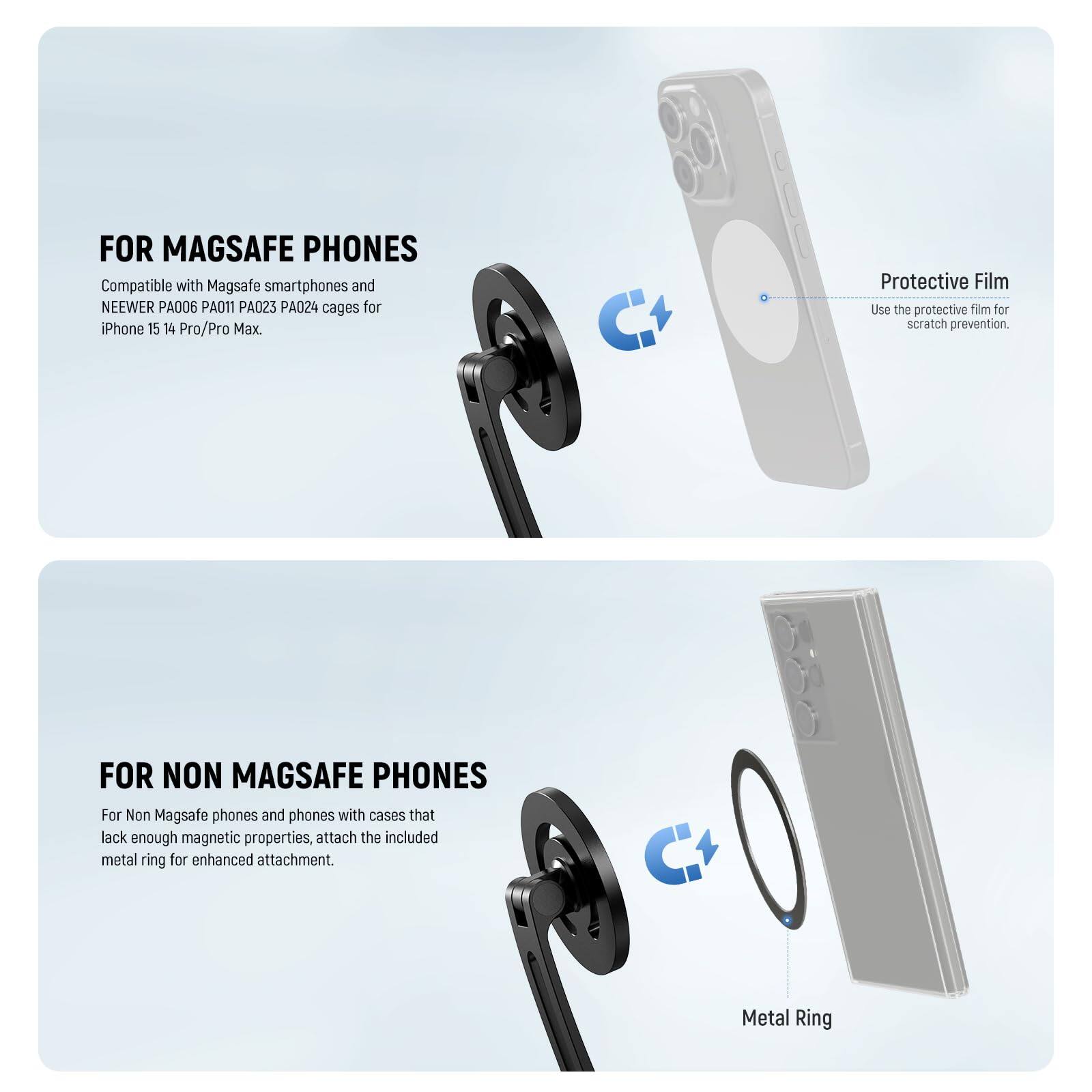 Neewer Magnetic Neck Mount for Action Cam & Phone, Gray GP-16 - Best Buy