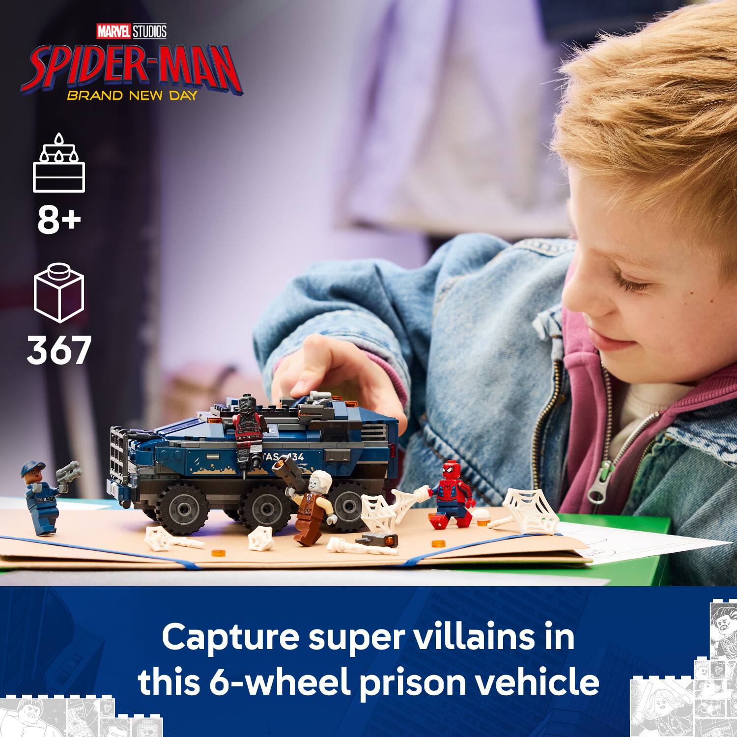LEGO Marvel Spider Man Prison Transport Chase 76349 6588689 - Best Buy