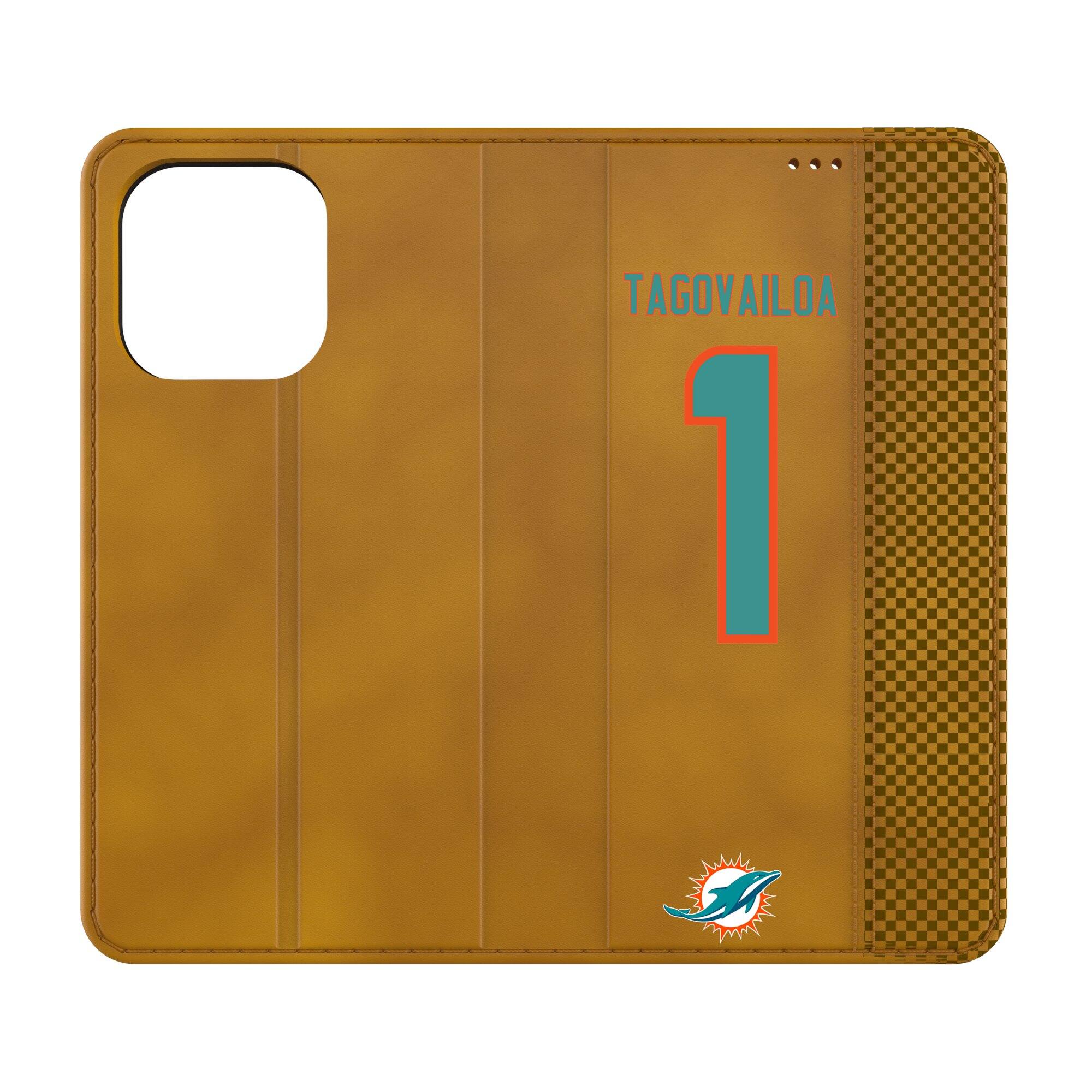 Keyscaper NFL Tua Tagovailoa Miami Dolphins Folio iPhone Case 14 Plus ...