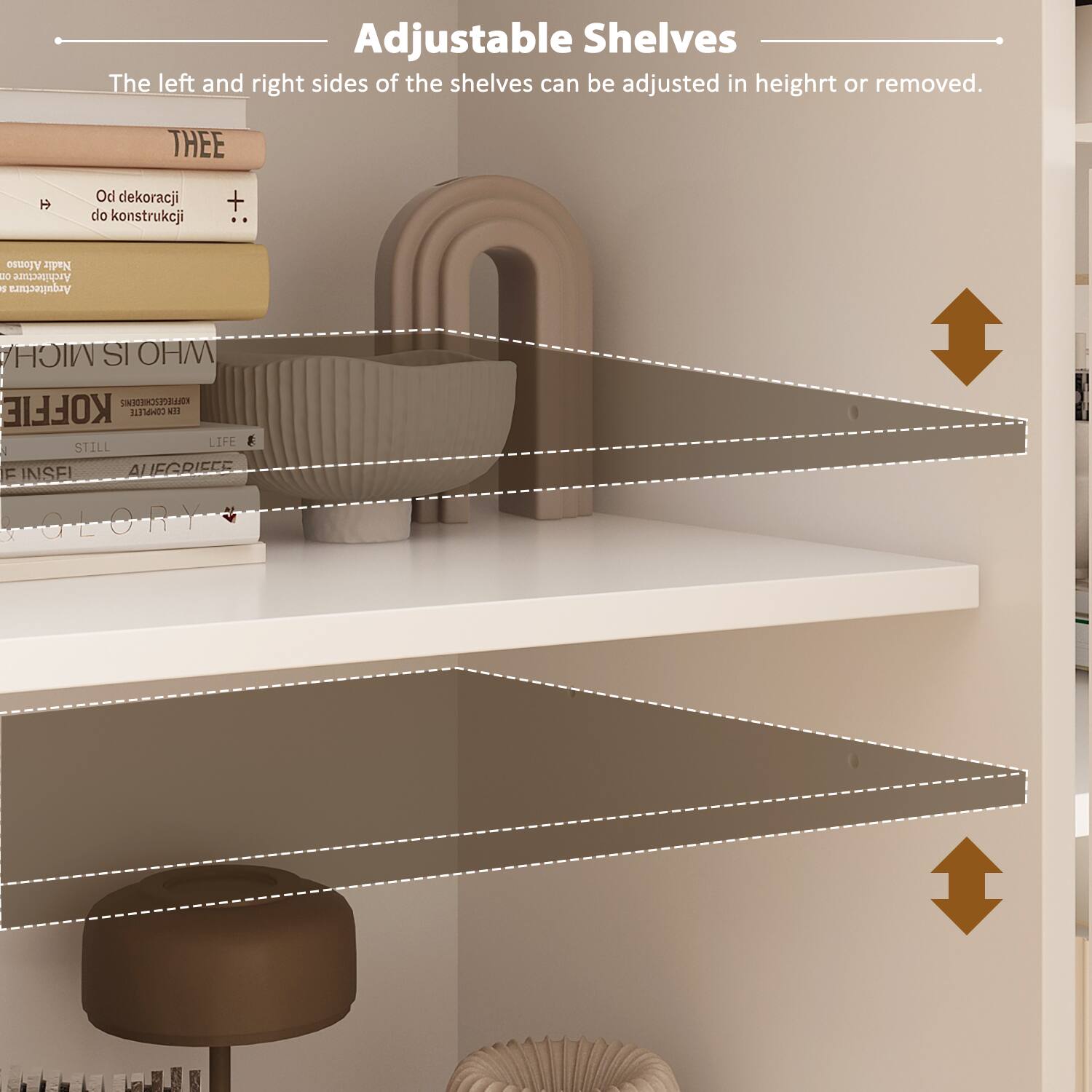 FUFU&GAGA Textured Buffet Cabinet: Smart Storage for Modern Interiors ...