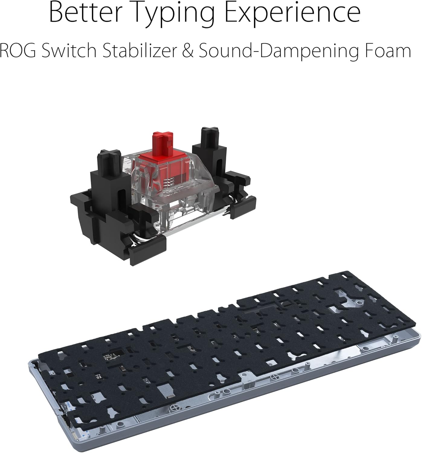 ASUS ROG Falchion Ace 65% RGB Compact Gaming Mechanical Keyboard, Lubed ...