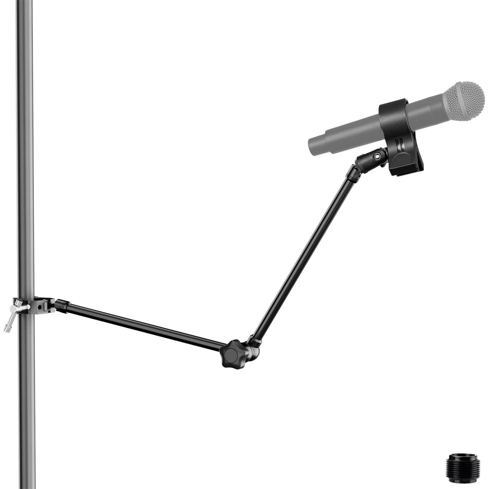 Fabibe Gooseneck Microphone Stand 19.69" Flexible Adjustable Arm Super ...
