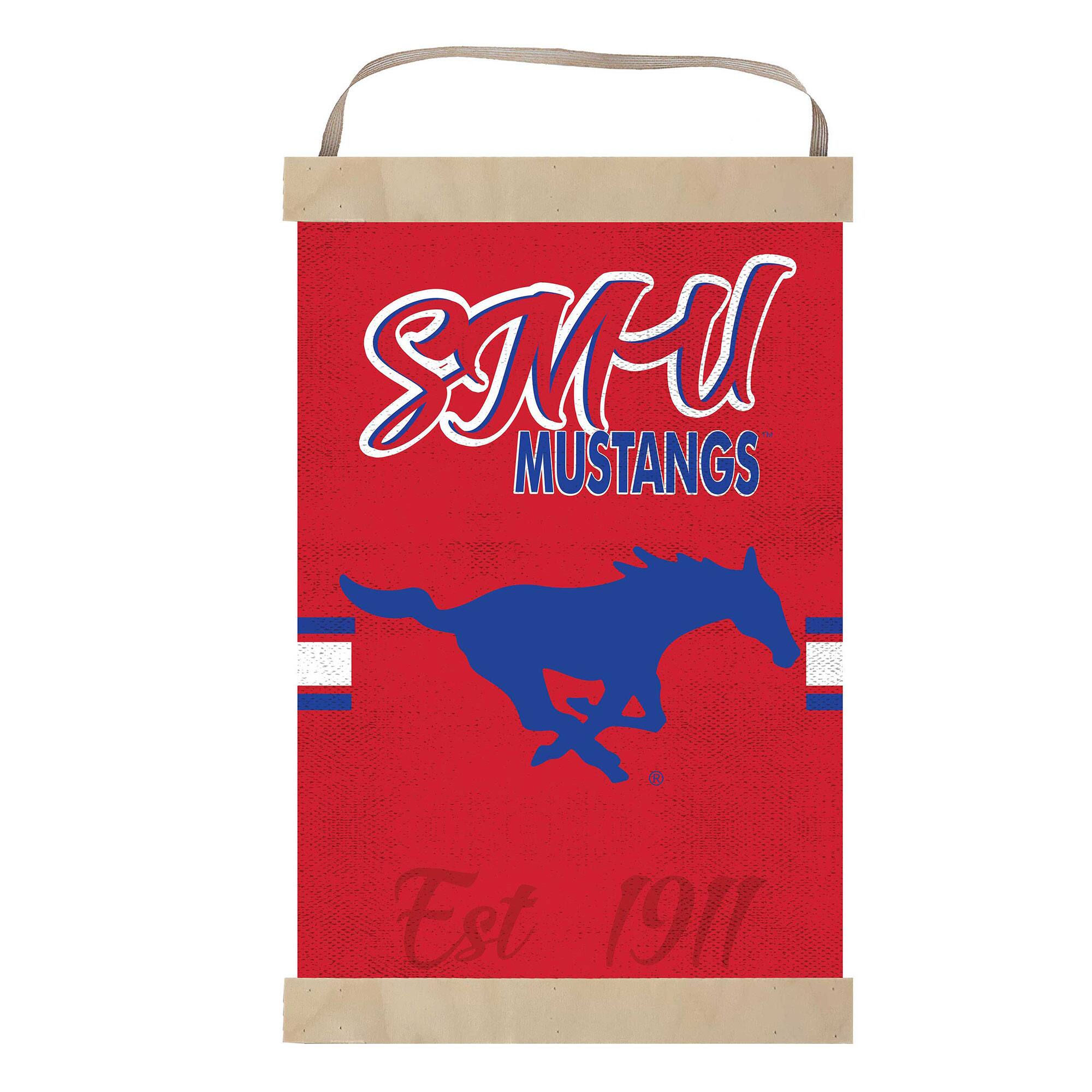 Jardine SMU Mustangs Fight Song Banner Sign Red 200835211 - Best Buy