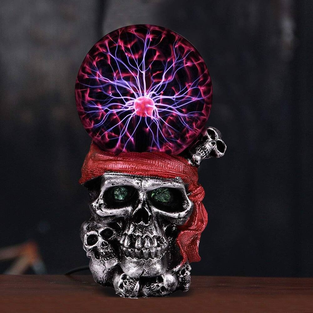 ACJPR Touch Sensitive Plasma Ball Lamp – Electrostatic Crystal Skull ...