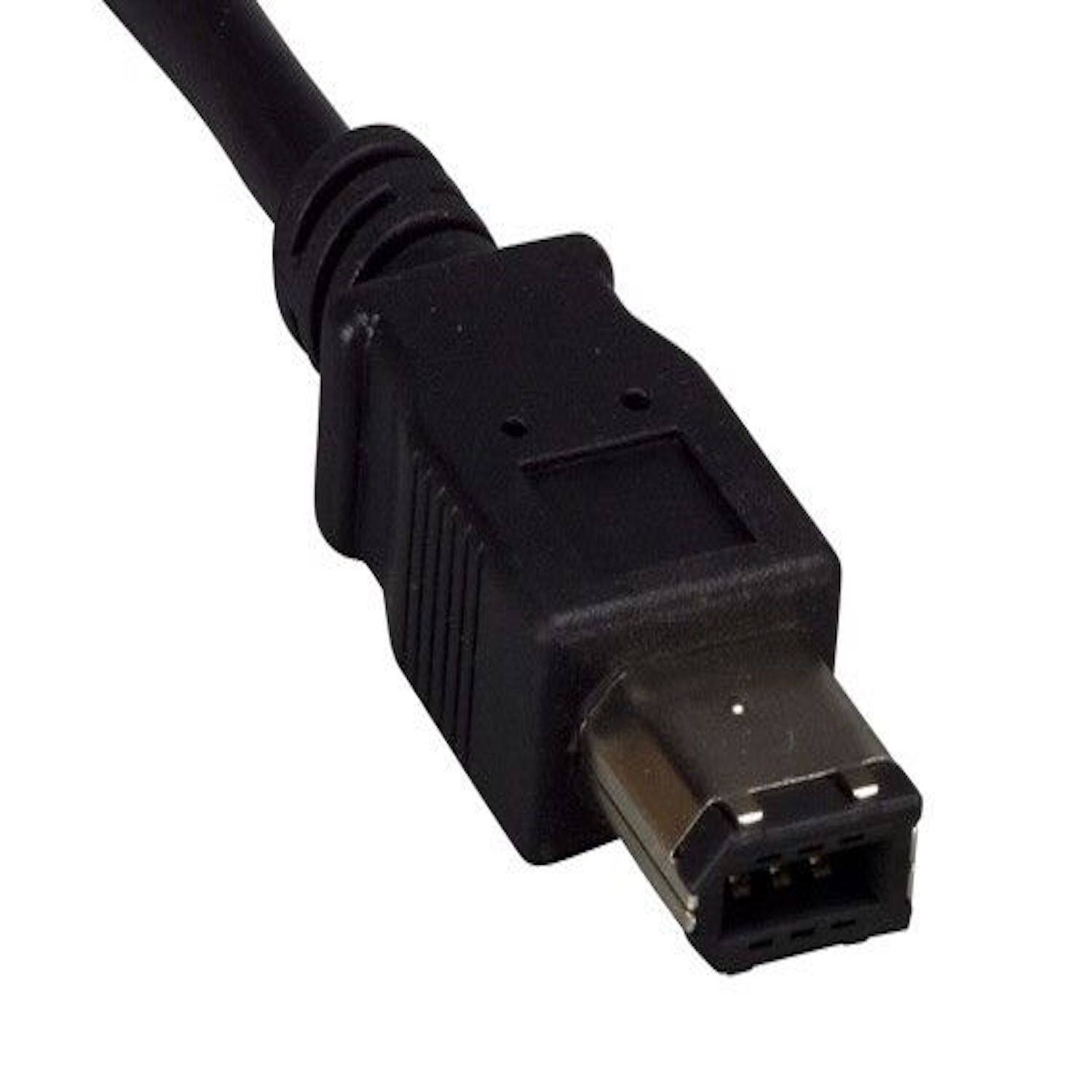 Sanoxy 3ft IEEE 1394a FireWire 400 6 pin to 4 pin Black SNX-CBL-FW104 ...