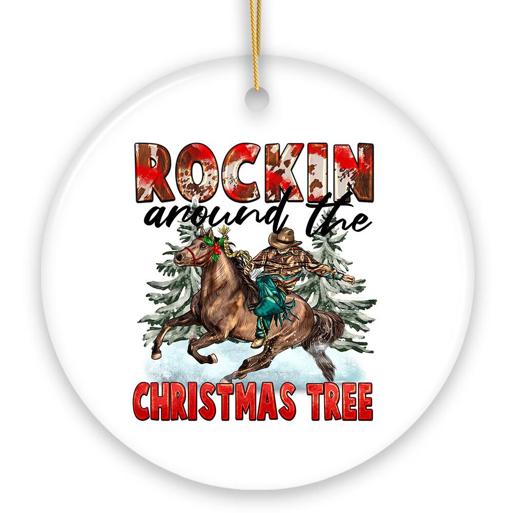OrnamentallyYou Vintage Western Theme Rockin Around the Christmas Tree ...