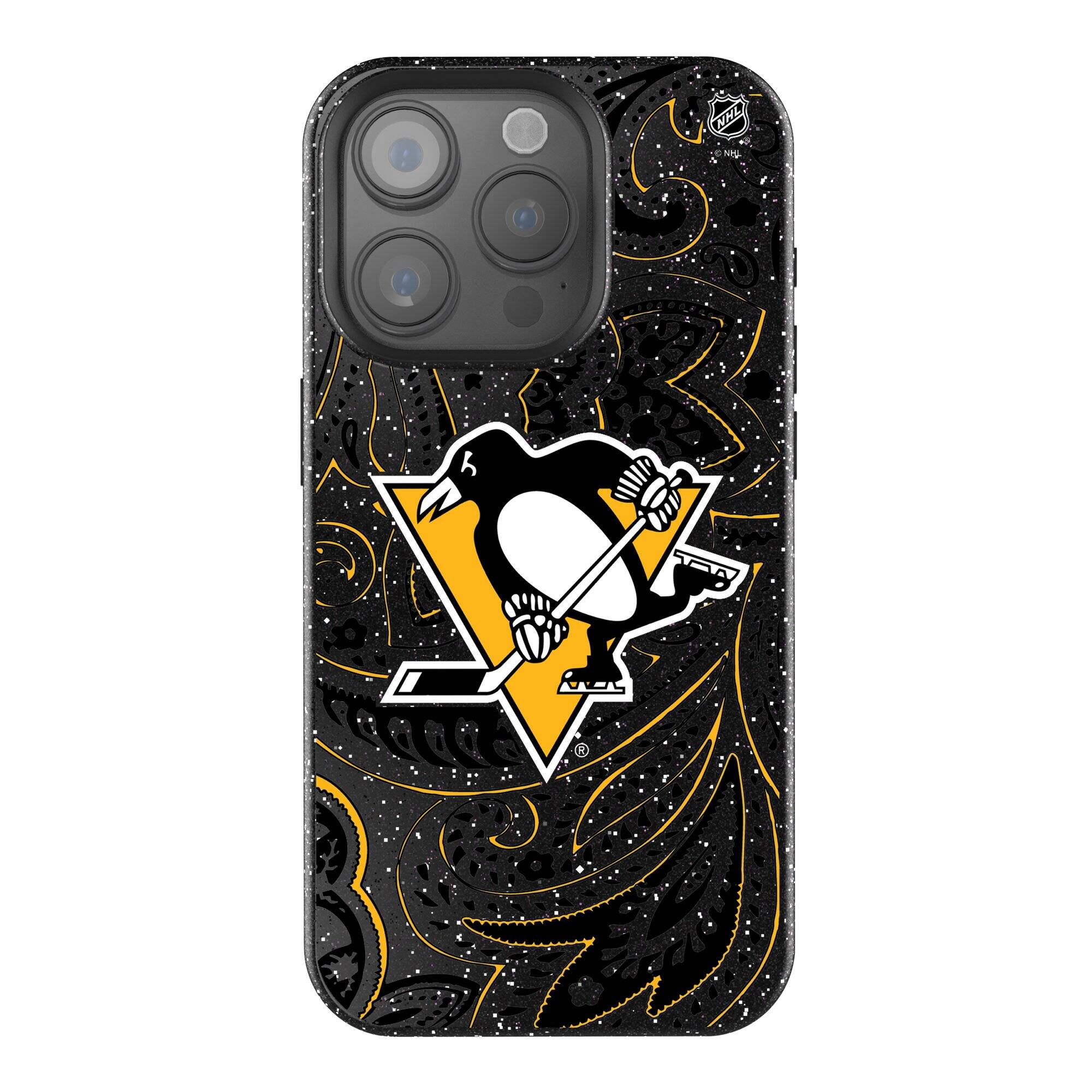 Keyscaper NHL Pittsburgh Penguins Paisley Bling iPhone Case 15 Pro Max ...