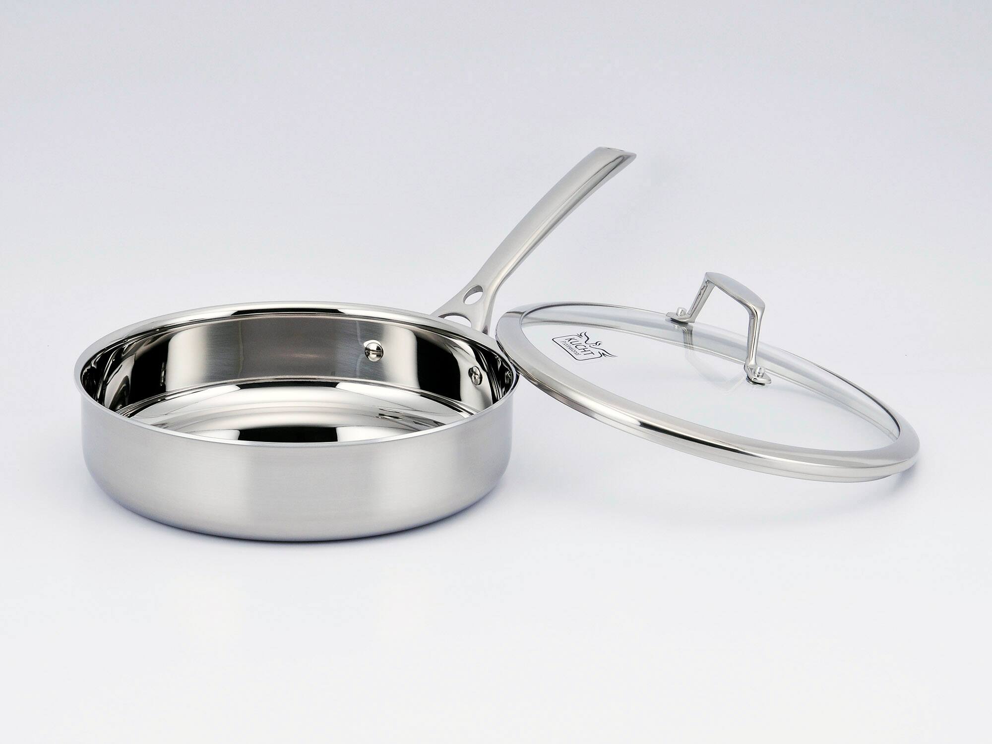 Kucht Culinary Professional 3 Ply 10 Piece Cookware Set Stainless Steel ...